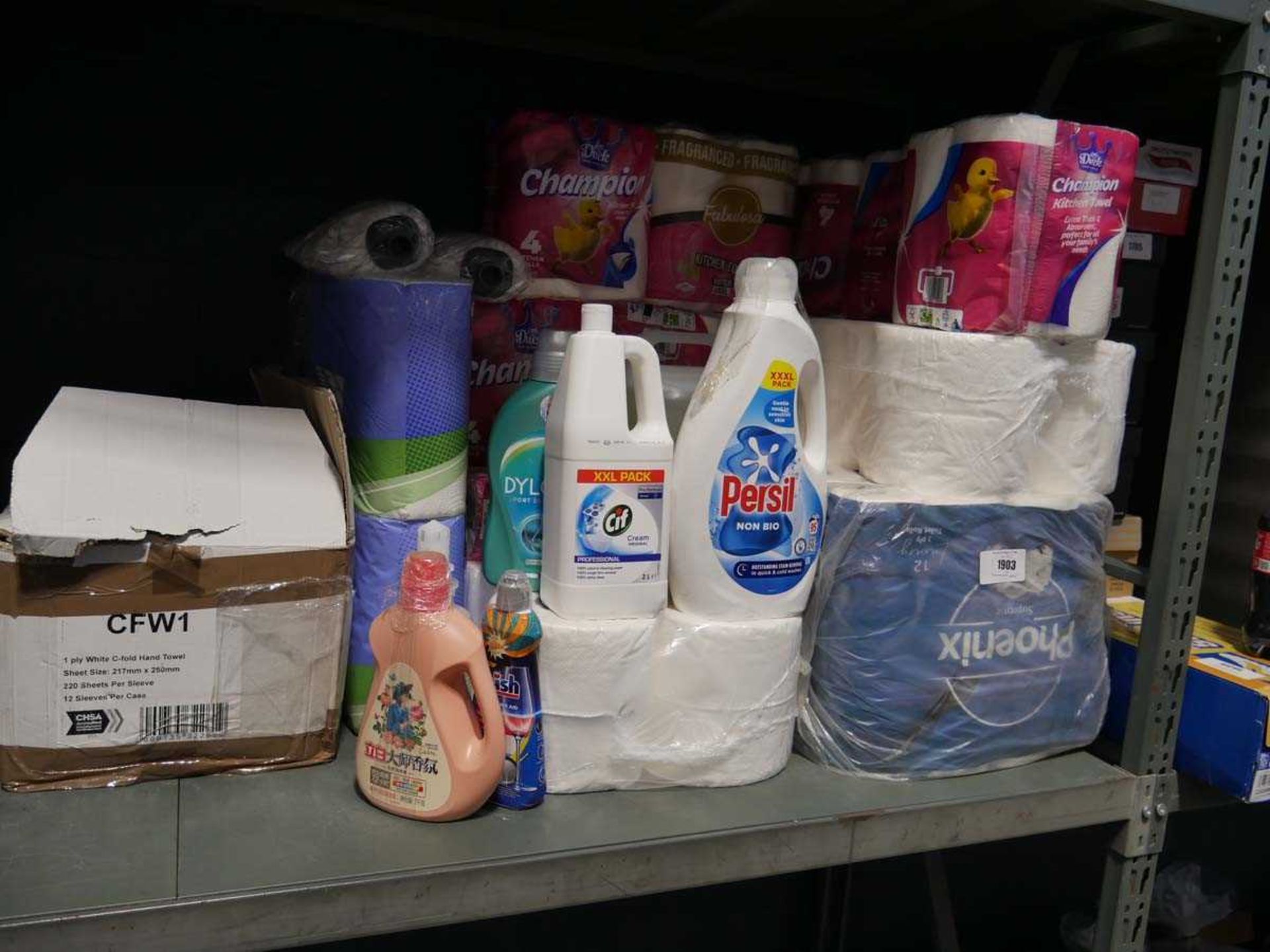 +VAT Quantity of laundry related items incl. toilet roll, kitchen roll ...
