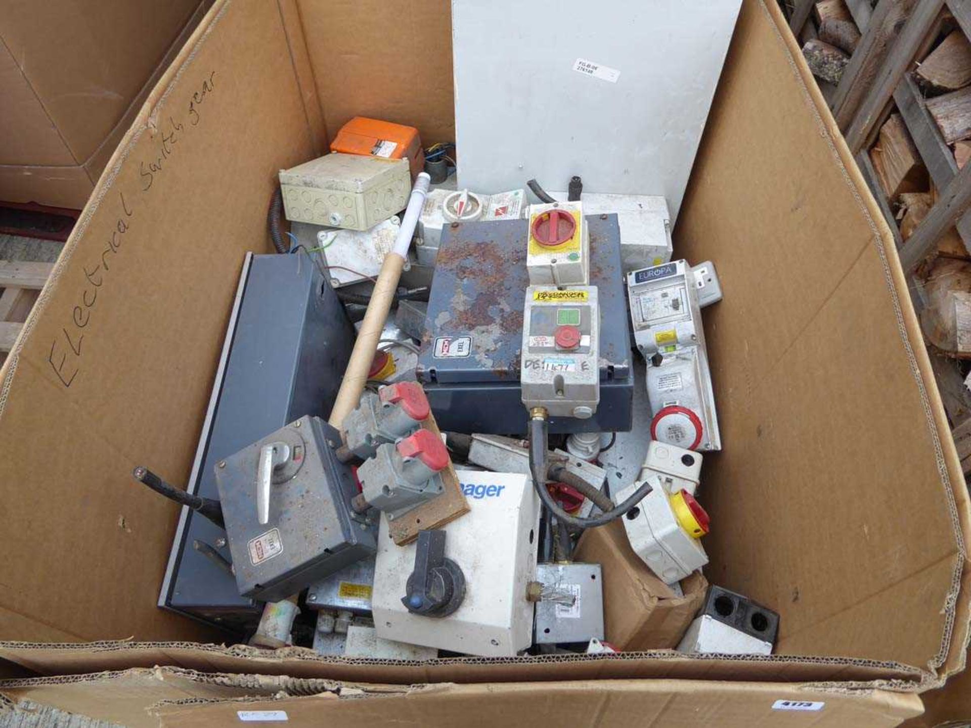 +VAT Pallet box containing a quantity of control panels, consumer unit ...