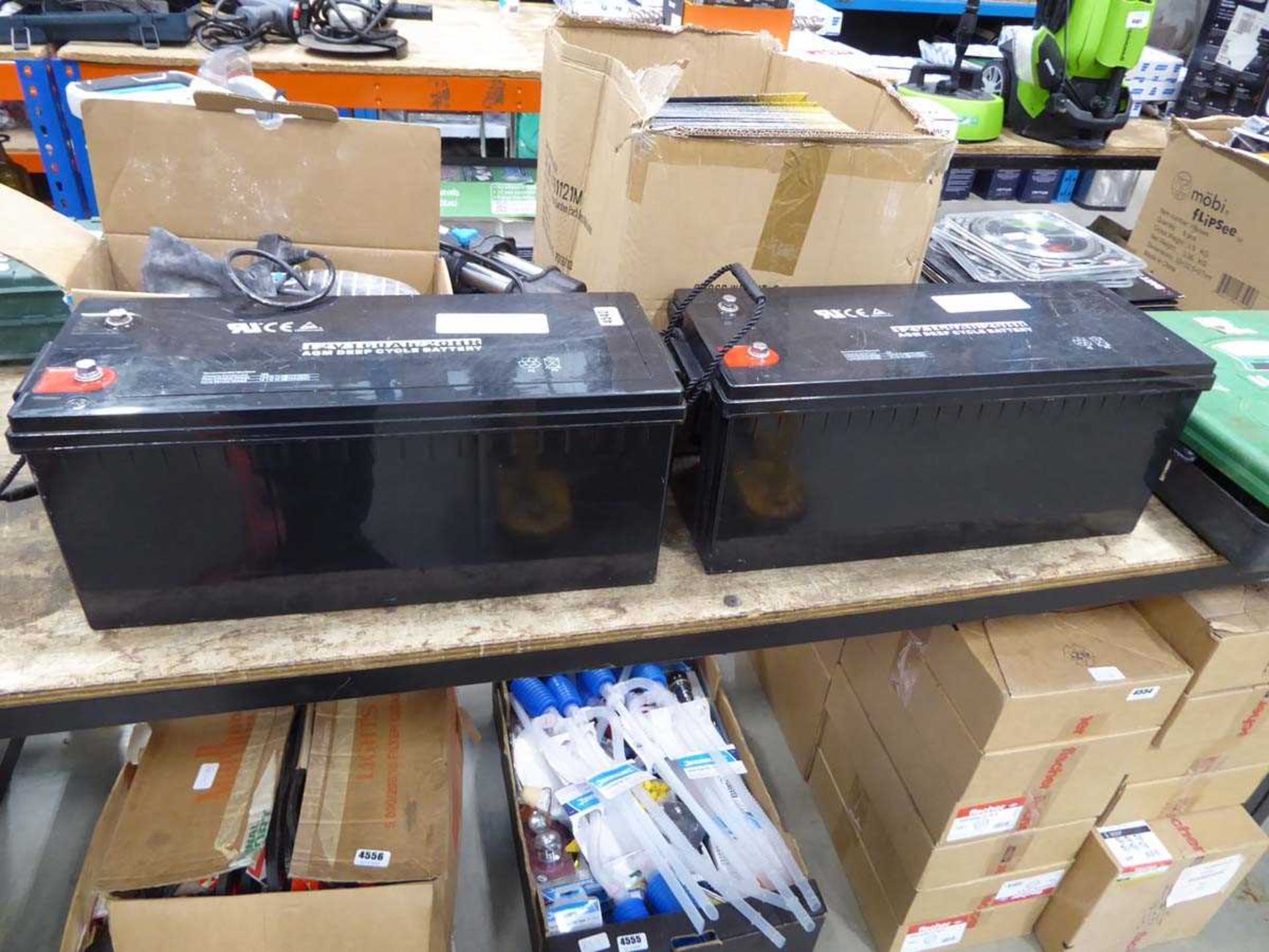 2 12v 160ah/20hr AGM deep cycle batteries