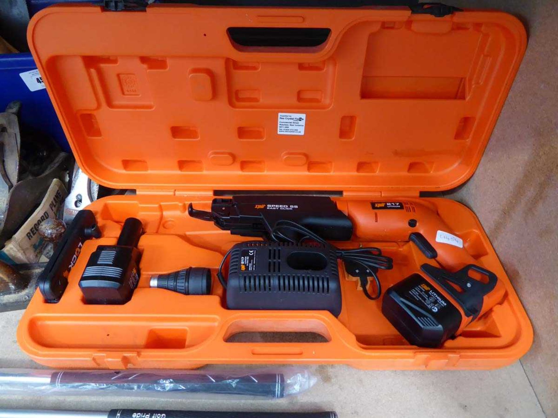 Spit Speed 55 cordless screw gun with two batteries and charger
