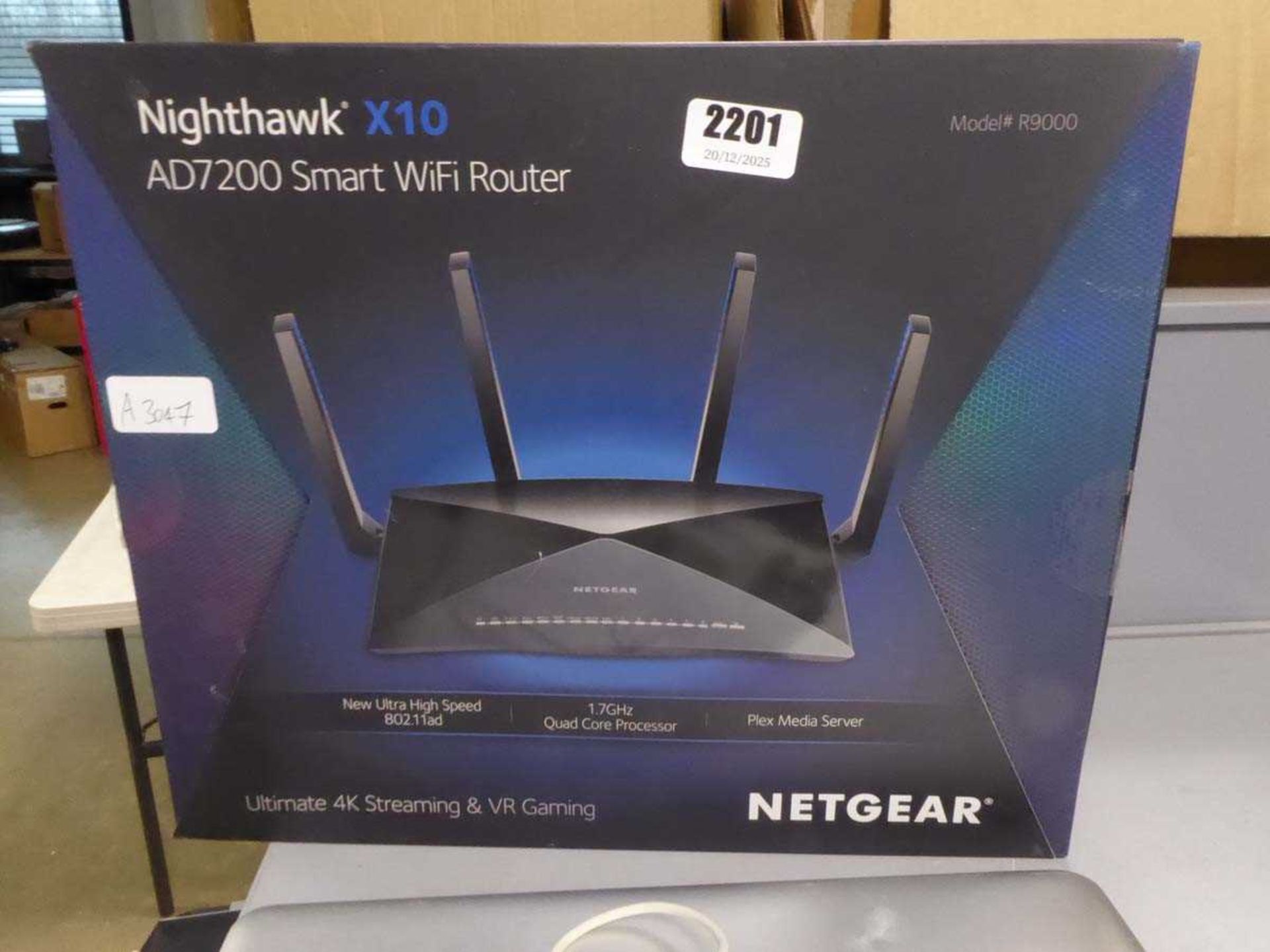 Boxed Netgear Nighthawk X10 AD7200 smart WiFi router