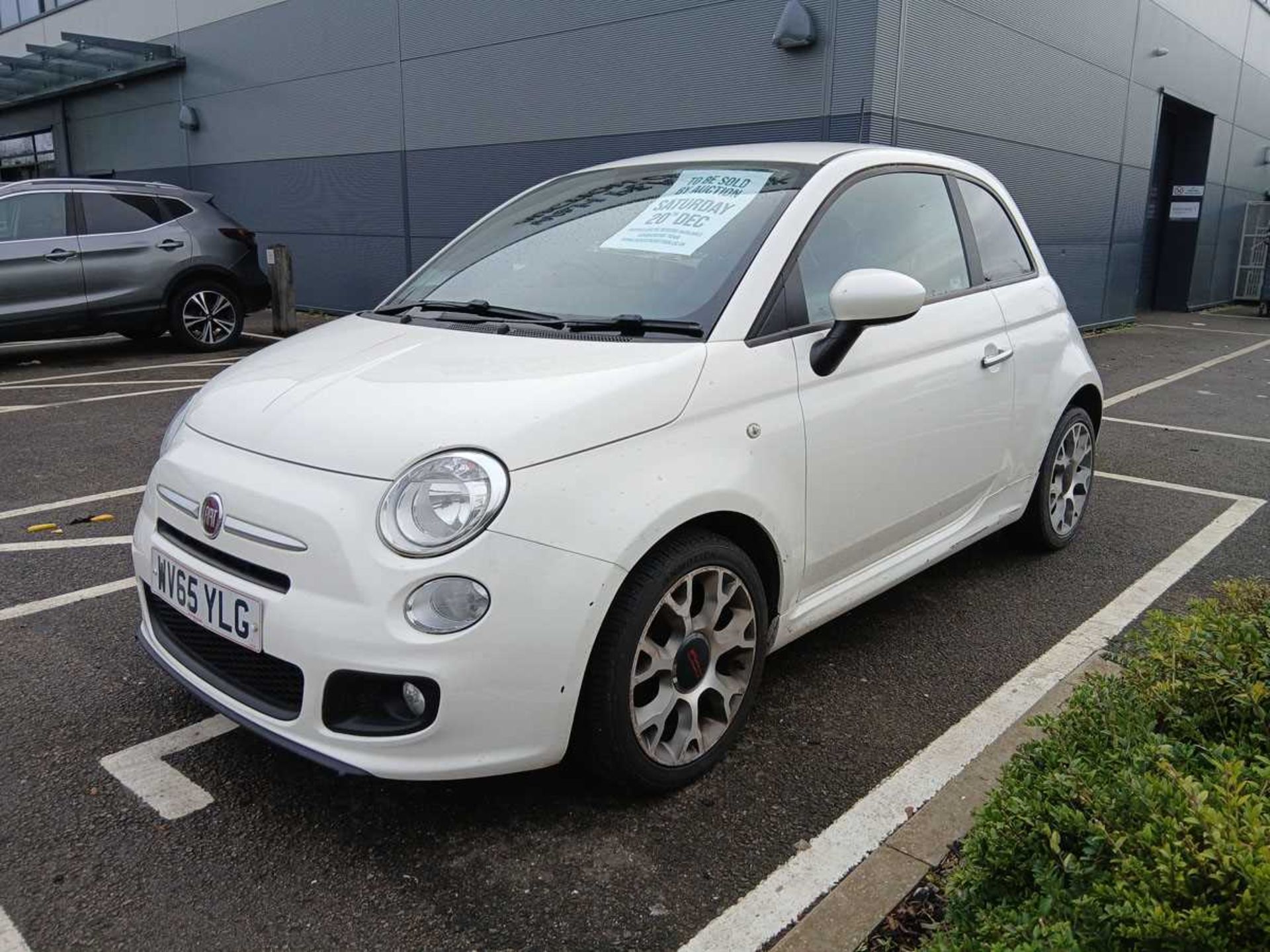 (WV65 YLG) 2015 Fiat 500 S 3-door hatchback in white, 1242cc petrol, 5 ...