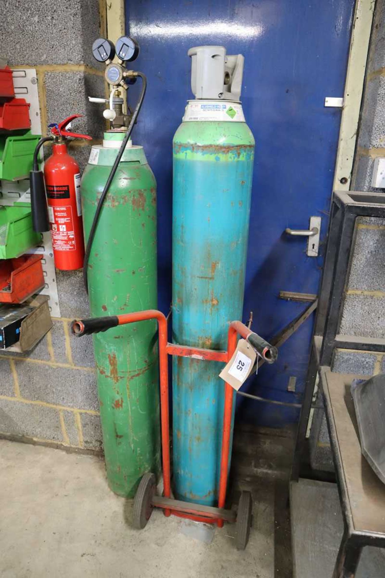 +VAT Oxy-acetylene bottle trolley