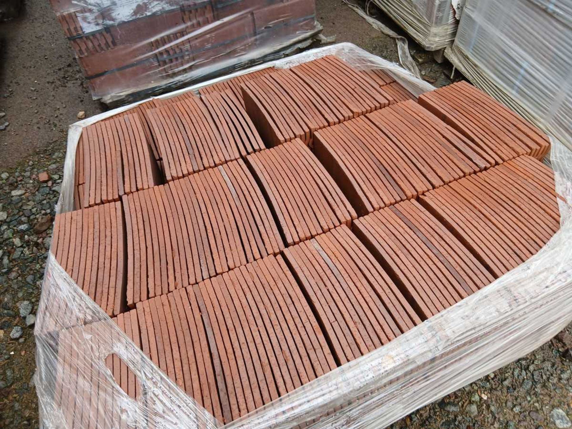 +VAT Four full packs & three part packs of Marley Ashdown clay plain tiles