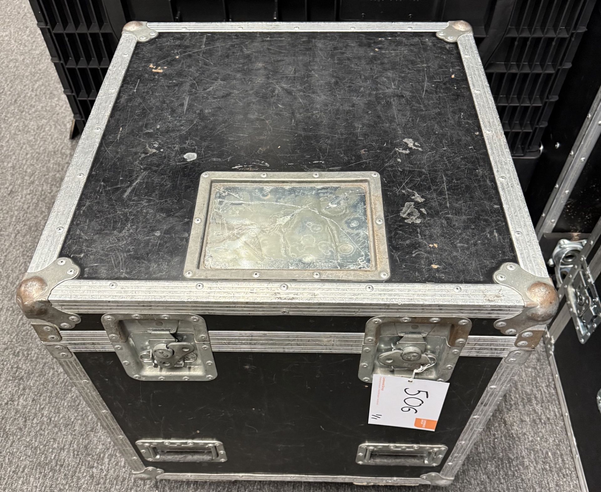 A Well Travelled 600mm Cube Roadtrunk with a selection of 16-13a and ...