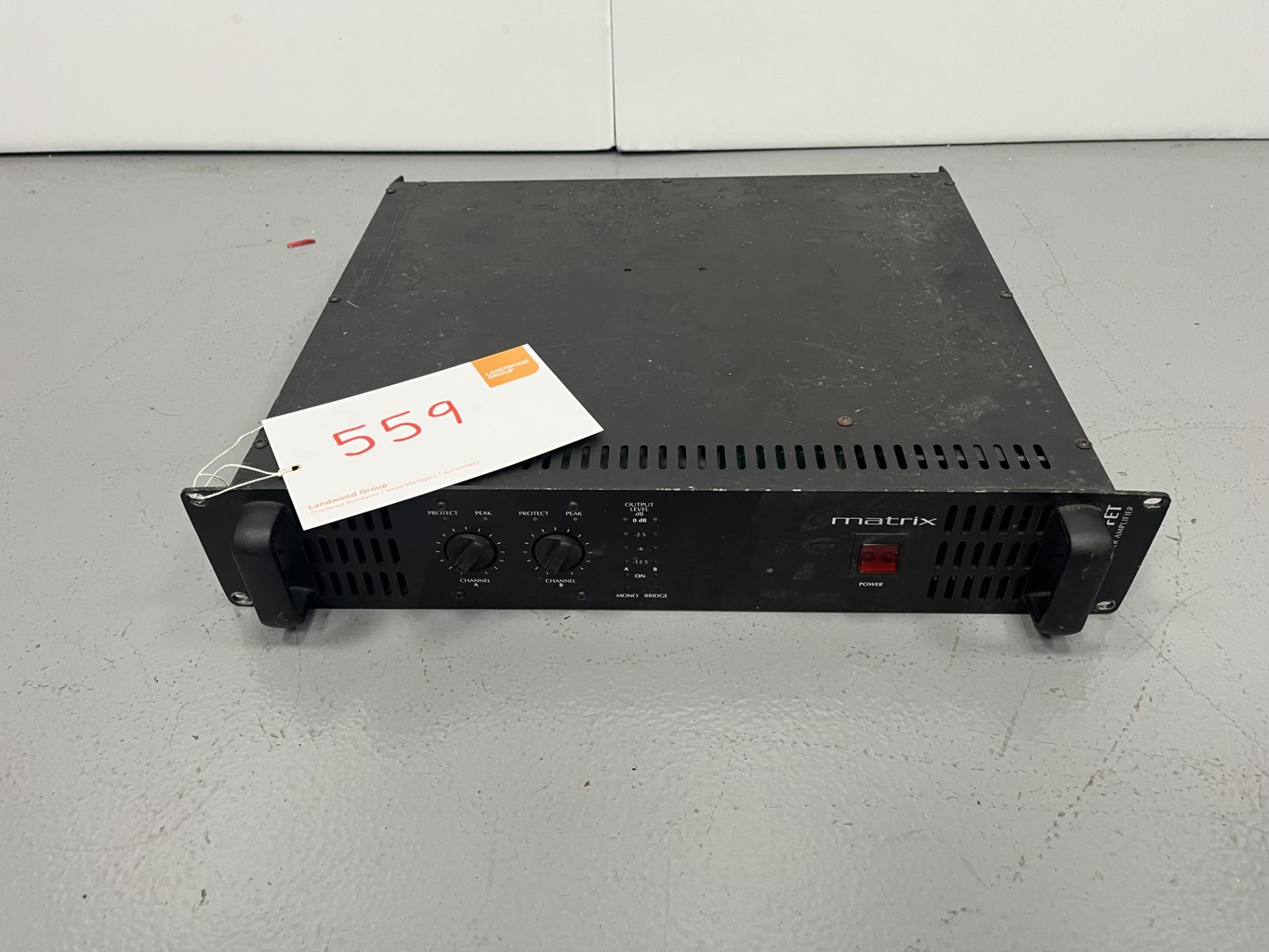 A Matrix STR2400 Power AMP, 19in Rackmount, Untested, H:9cm, W:48cm, D ...