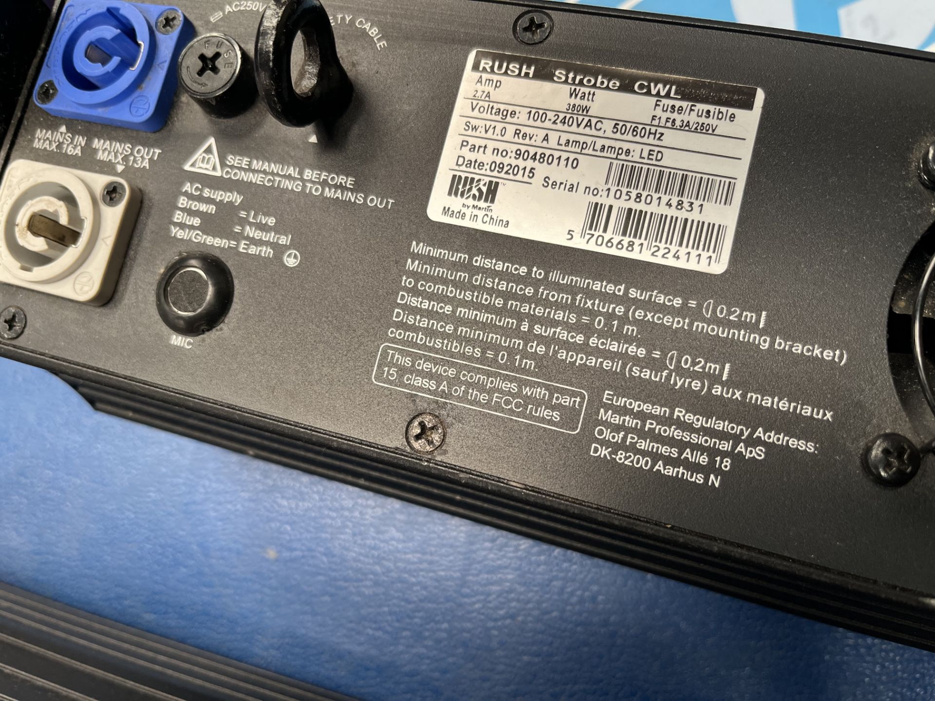 A Martin Professional Rush LED Strobe fixture (PAIR); Pair (2) of ...