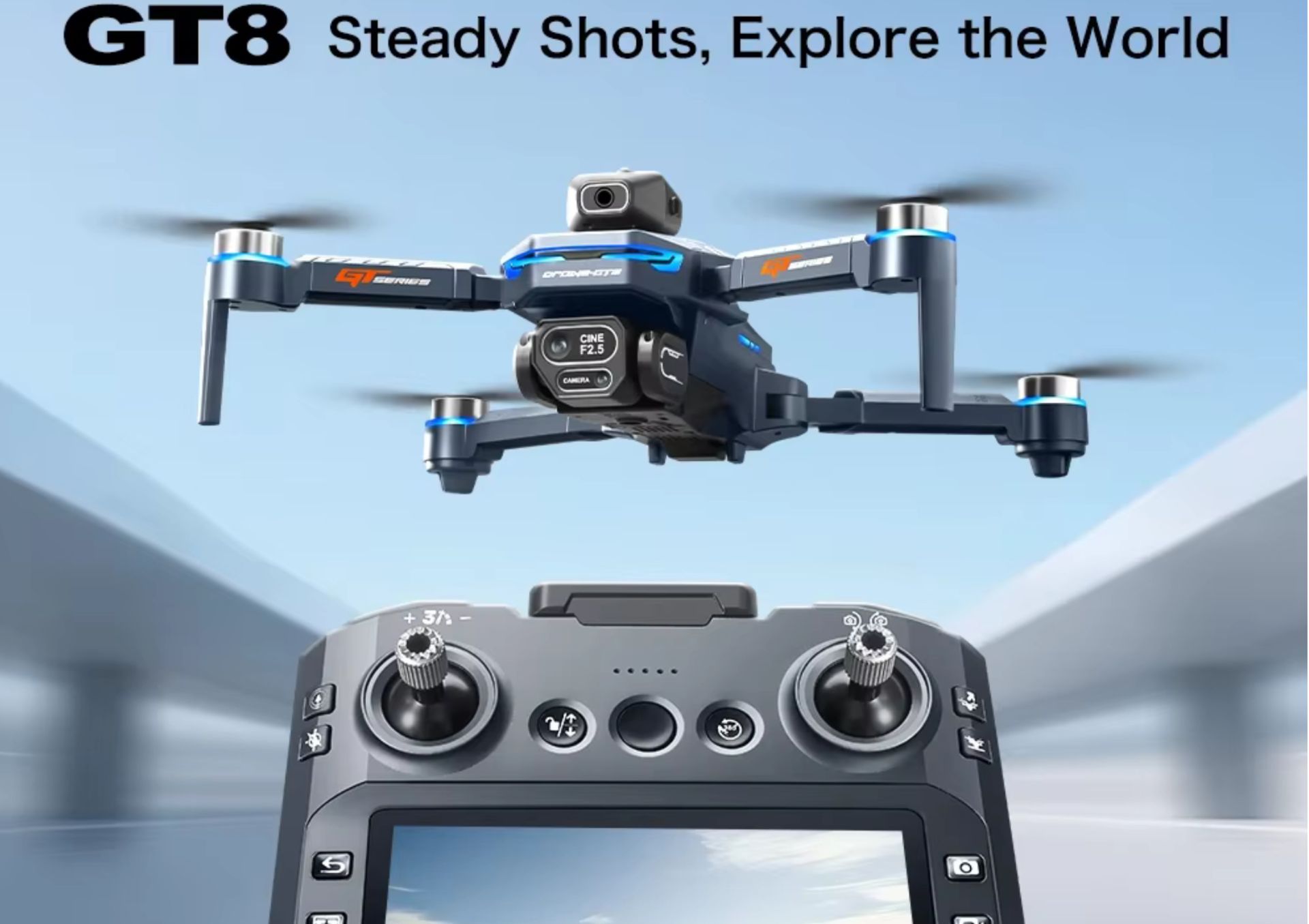 Title: GT8 Drone 8K Professional Dual Camera GPS FPV Brushless Motor ...