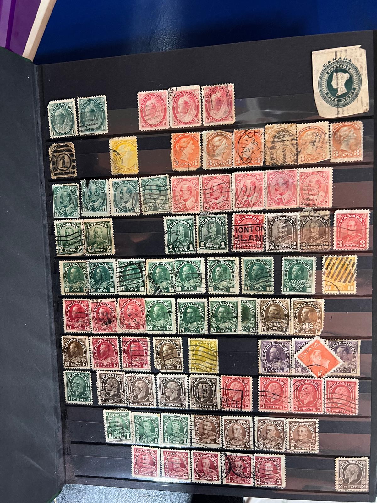 An extensive twelve album World Stamp collection.