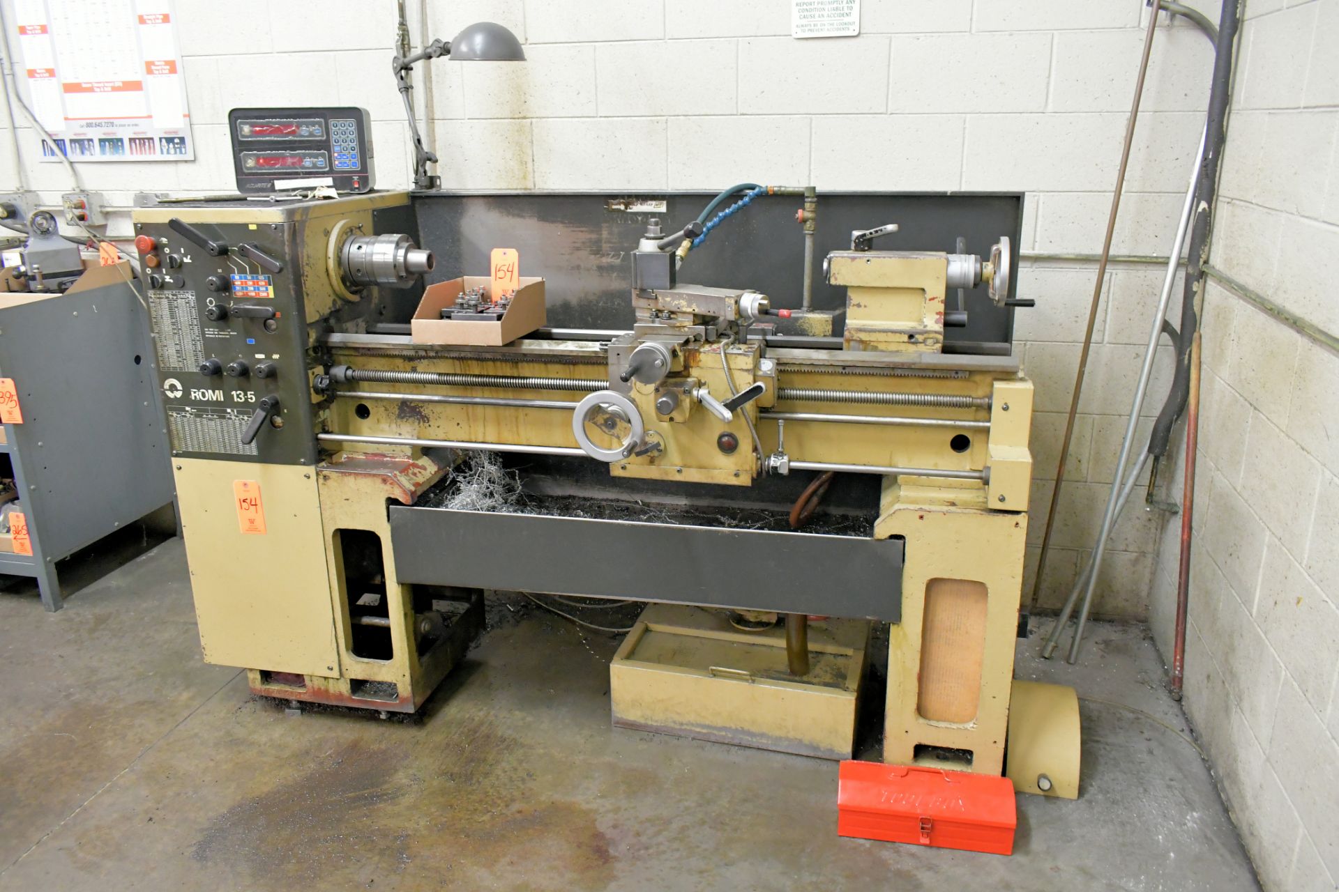 Bridgeport Romi 13-5 Engine Lathe, S/N: 34786; with Accu-Rite III 2 ...