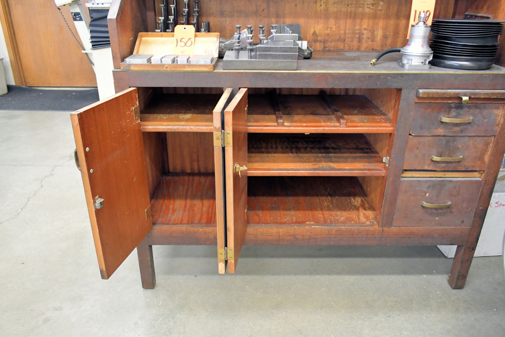 Moore 48 in. Wood Toolmakers Cabinet; (Contents Not Included)