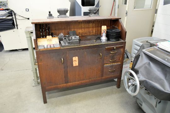 Moore 48 in. Wood Toolmakers Cabinet; (Contents Not Included)