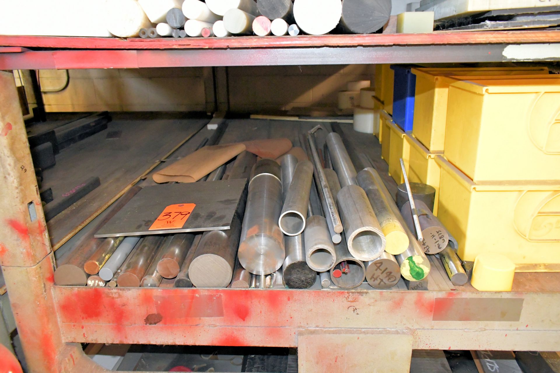 Lot - Square Tube Stock, Solid Round Bar Stock and Plastic Stock on (2 ...