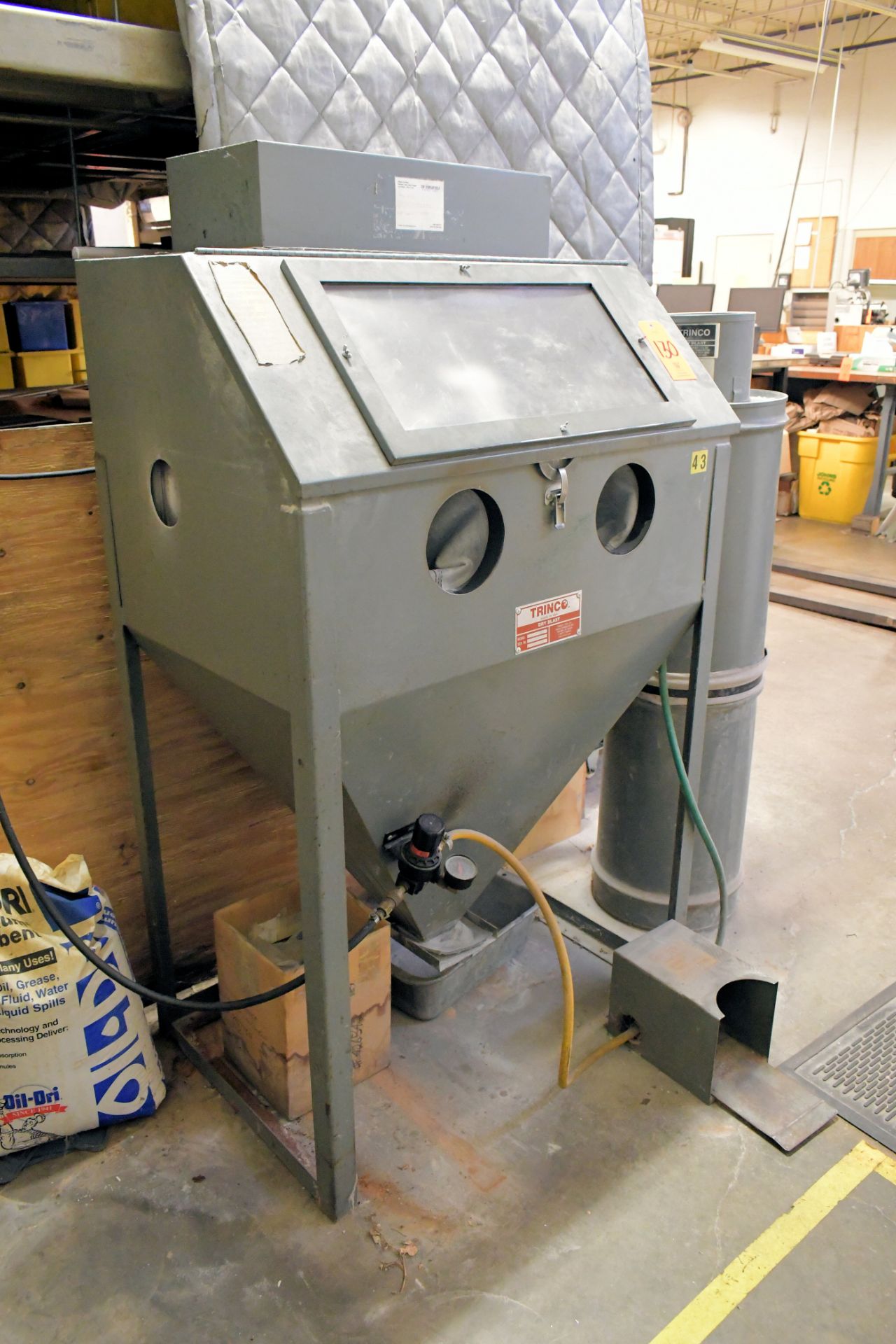 Trinco Model 36/BP Dry Blast Cabinet, S/N: 59171-3; 24 in. x 36 in ...