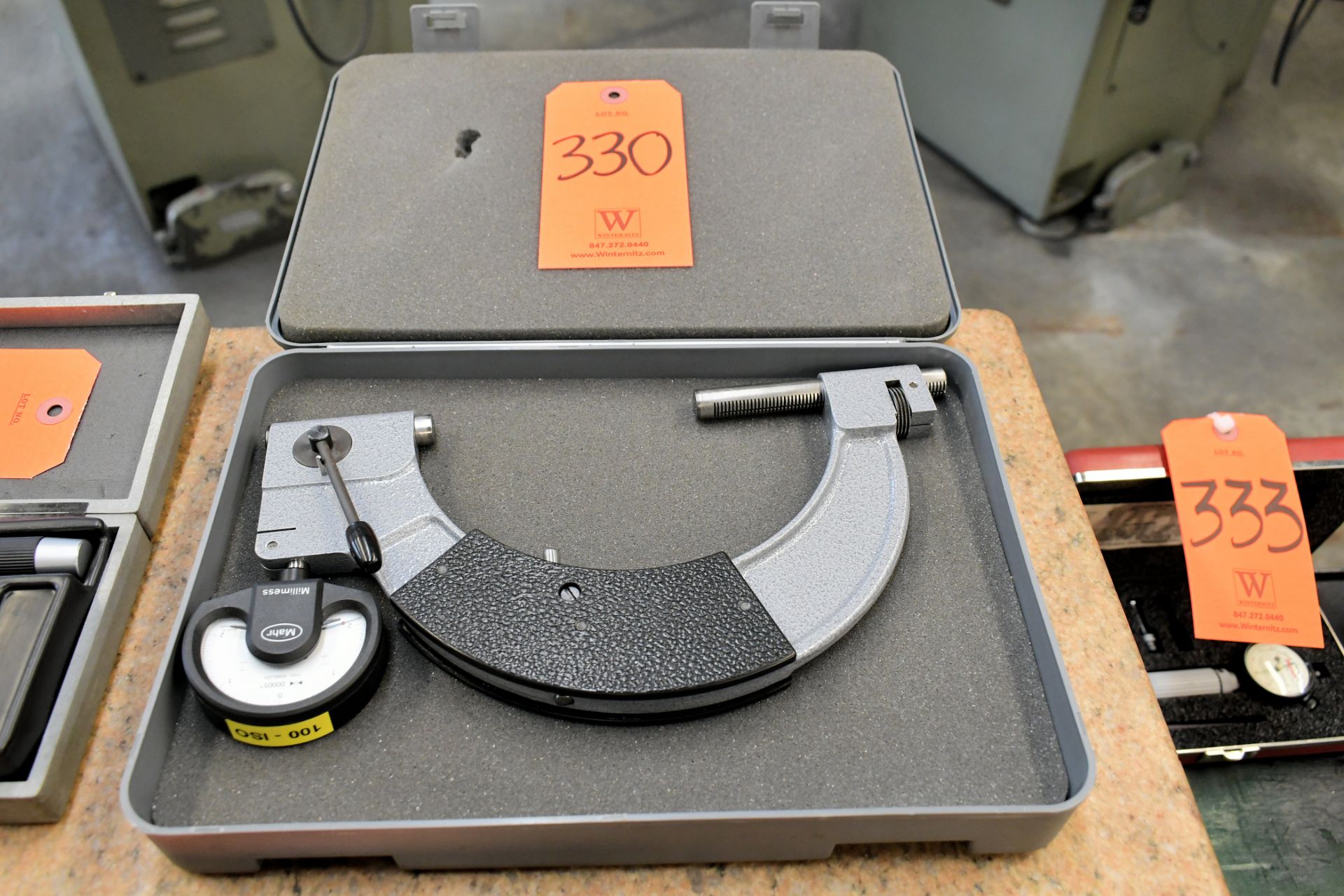 Lot - Etalon Dial Indicating Micrometer; with Mahr Federal 4 in. to 6 ...