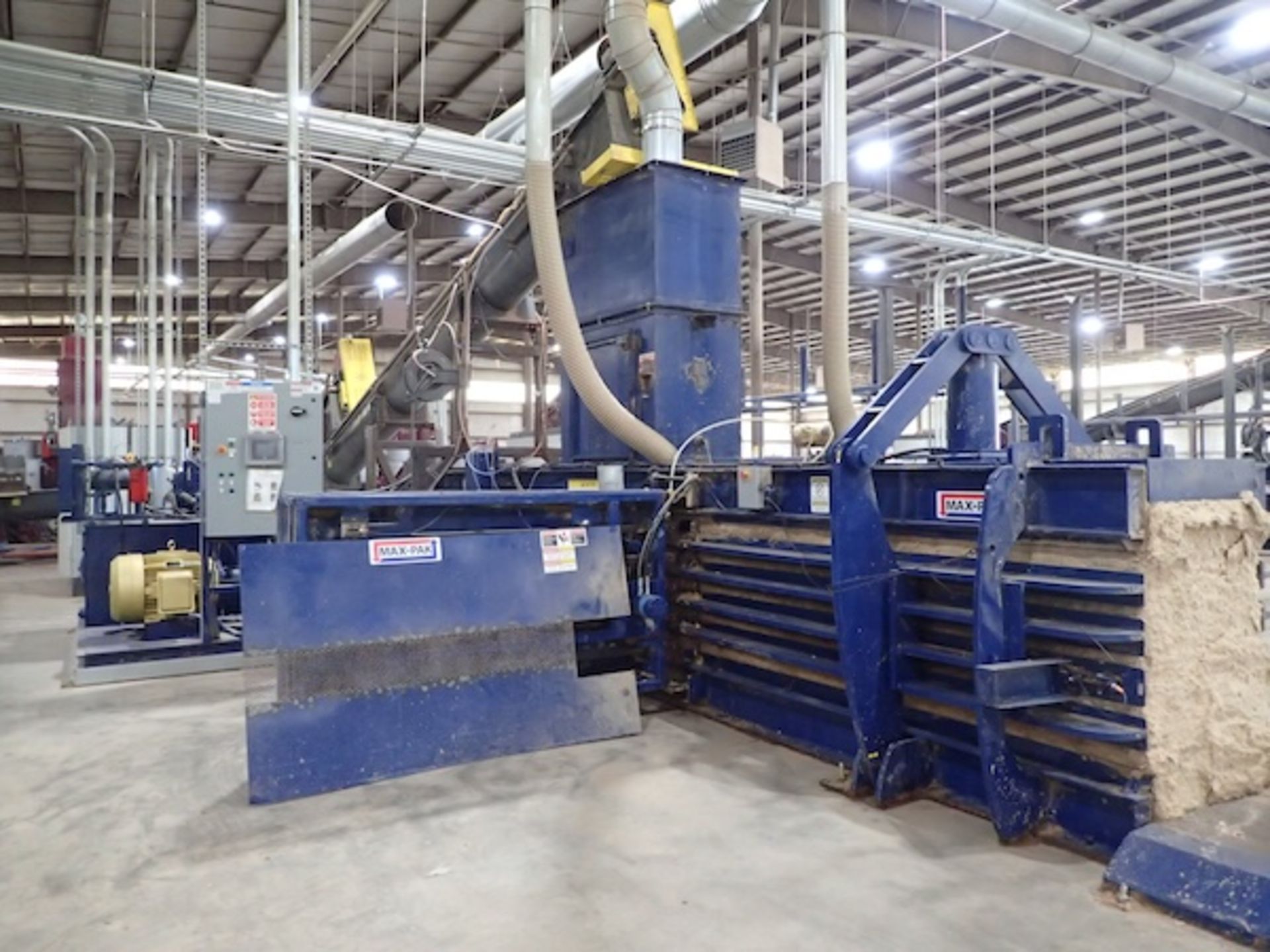 Max-Pak 75-HP Model HOE2850-759AR Horizontal Open End Baler, S/N ...
