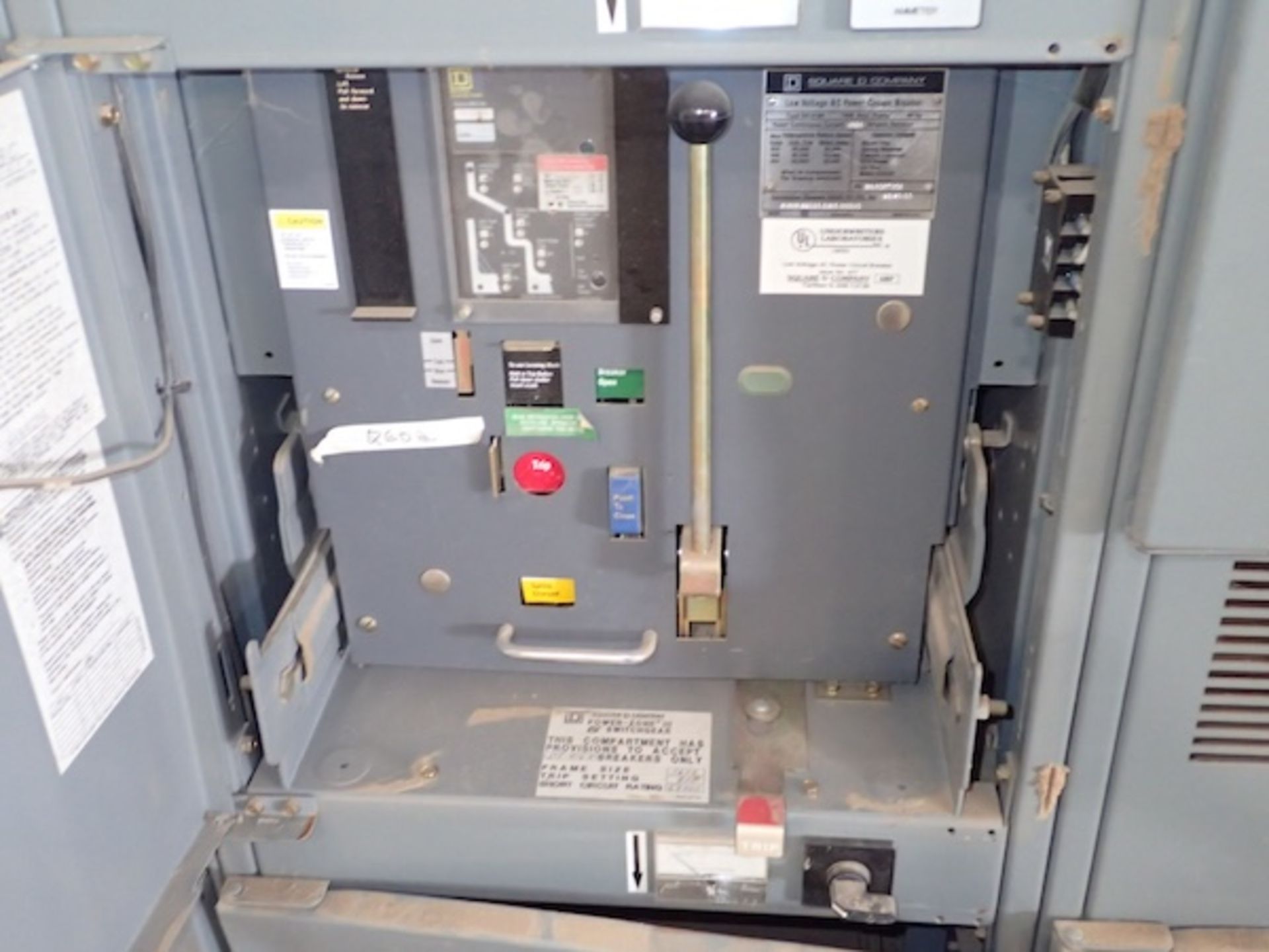 Square D Company 4,000 AMP Power-Zone III Switchgear Cabinet; with ...