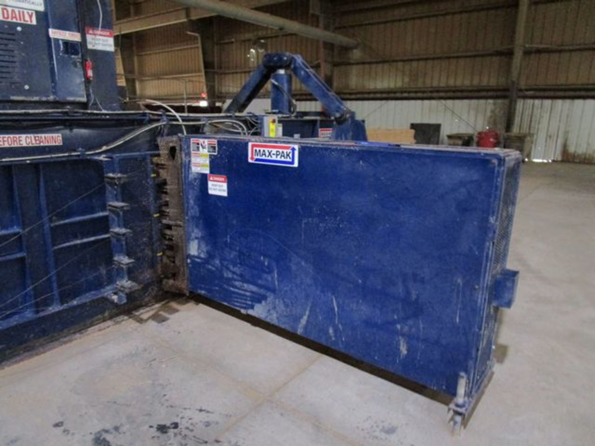 Max-Pak 75-HP Model HOE2850-759AR Horizontal Open End Baler, S/N ...
