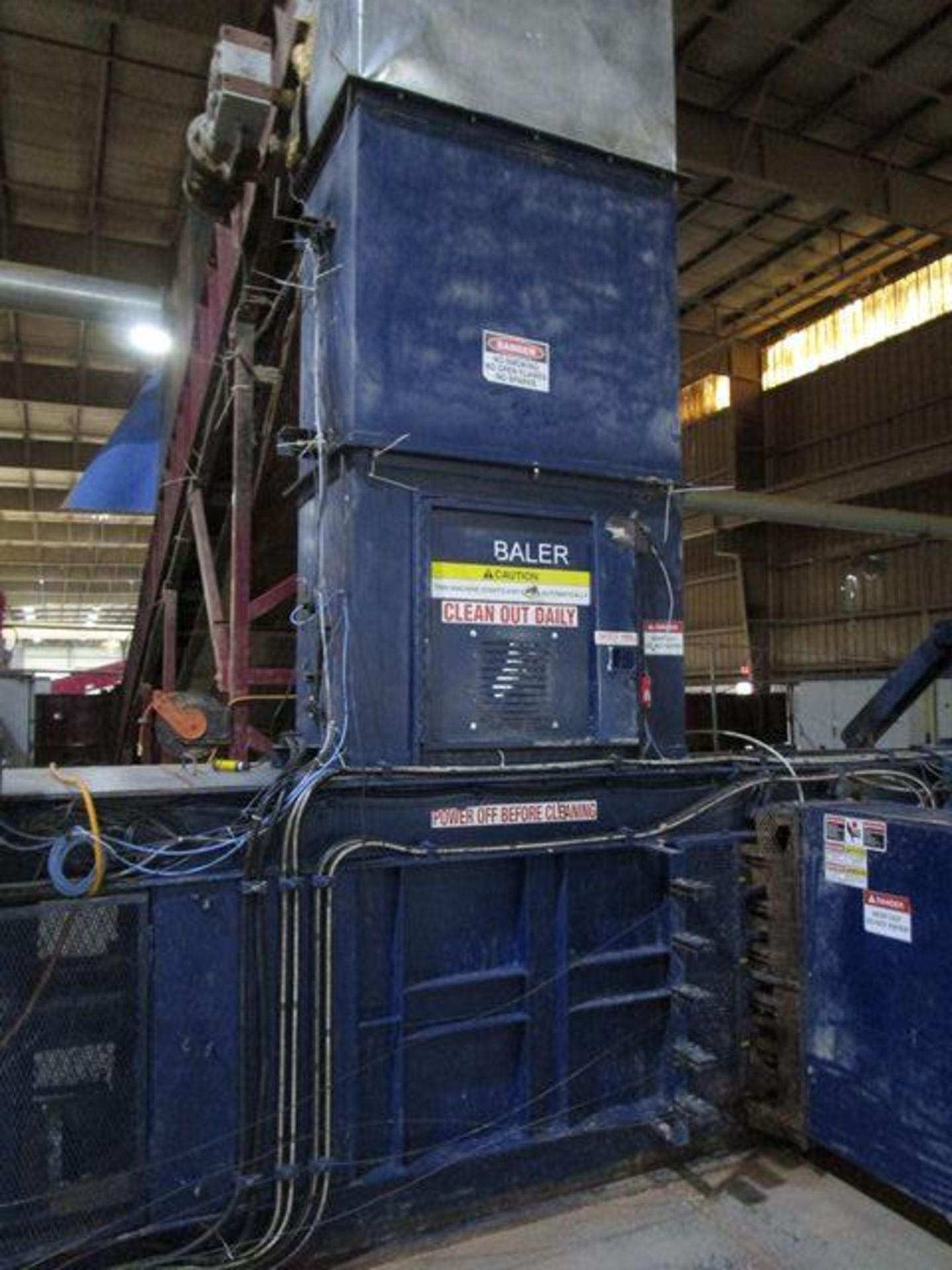Max-Pak 75-HP Model HOE2850-759AR Horizontal Open End Baler, S/N ...