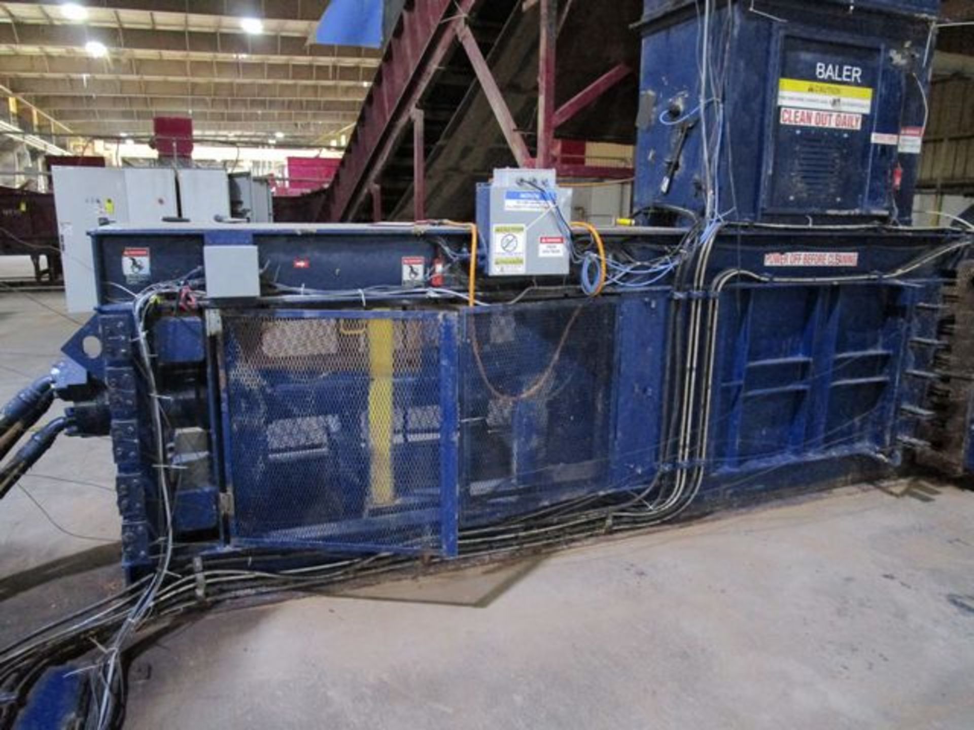 Max-Pak 75-HP Model HOE2850-759AR Horizontal Open End Baler, S/N ...