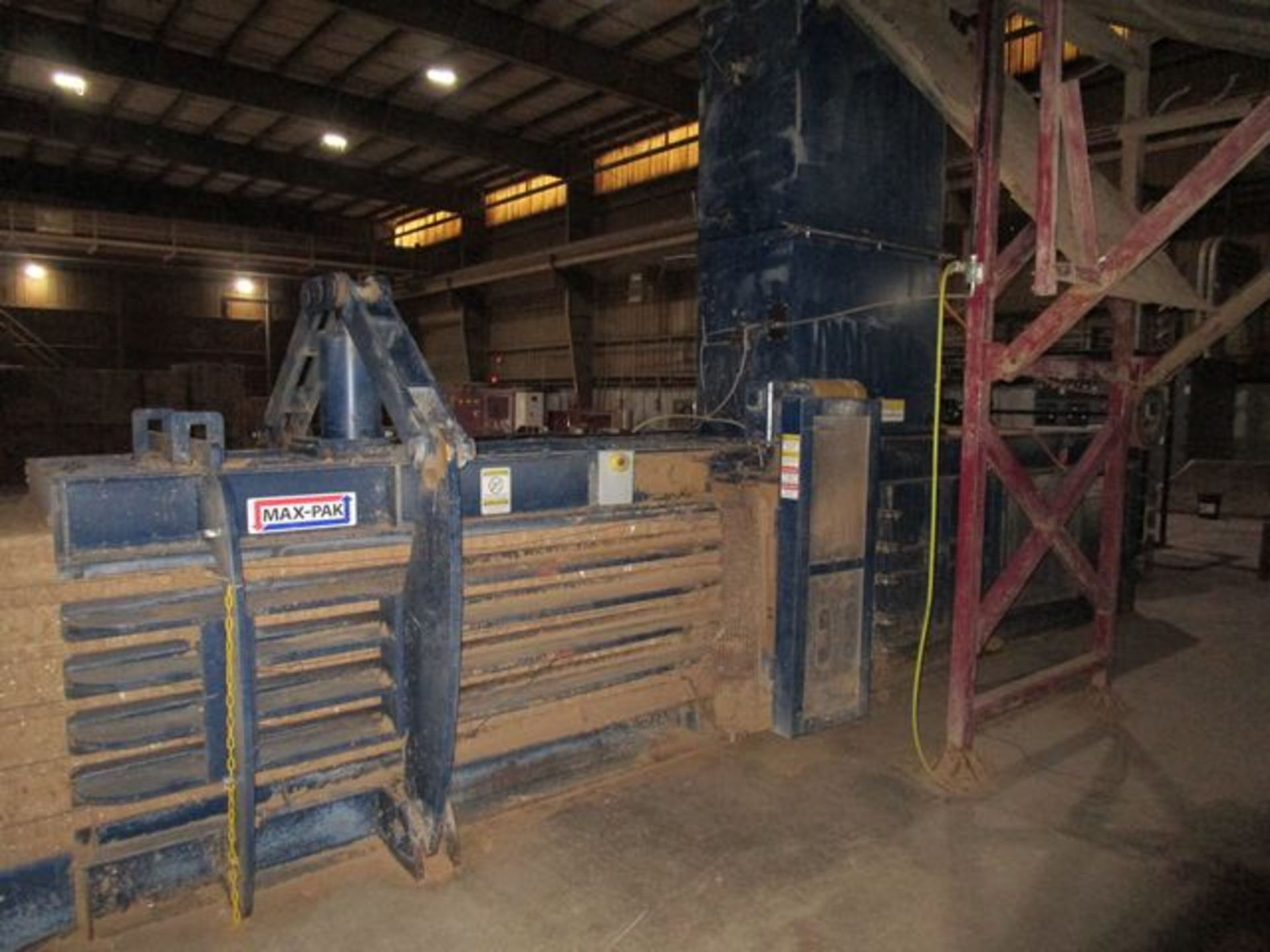 Max-Pak 75-HP Model HOE2850-759AR Horizontal Open End Baler, S/N ...