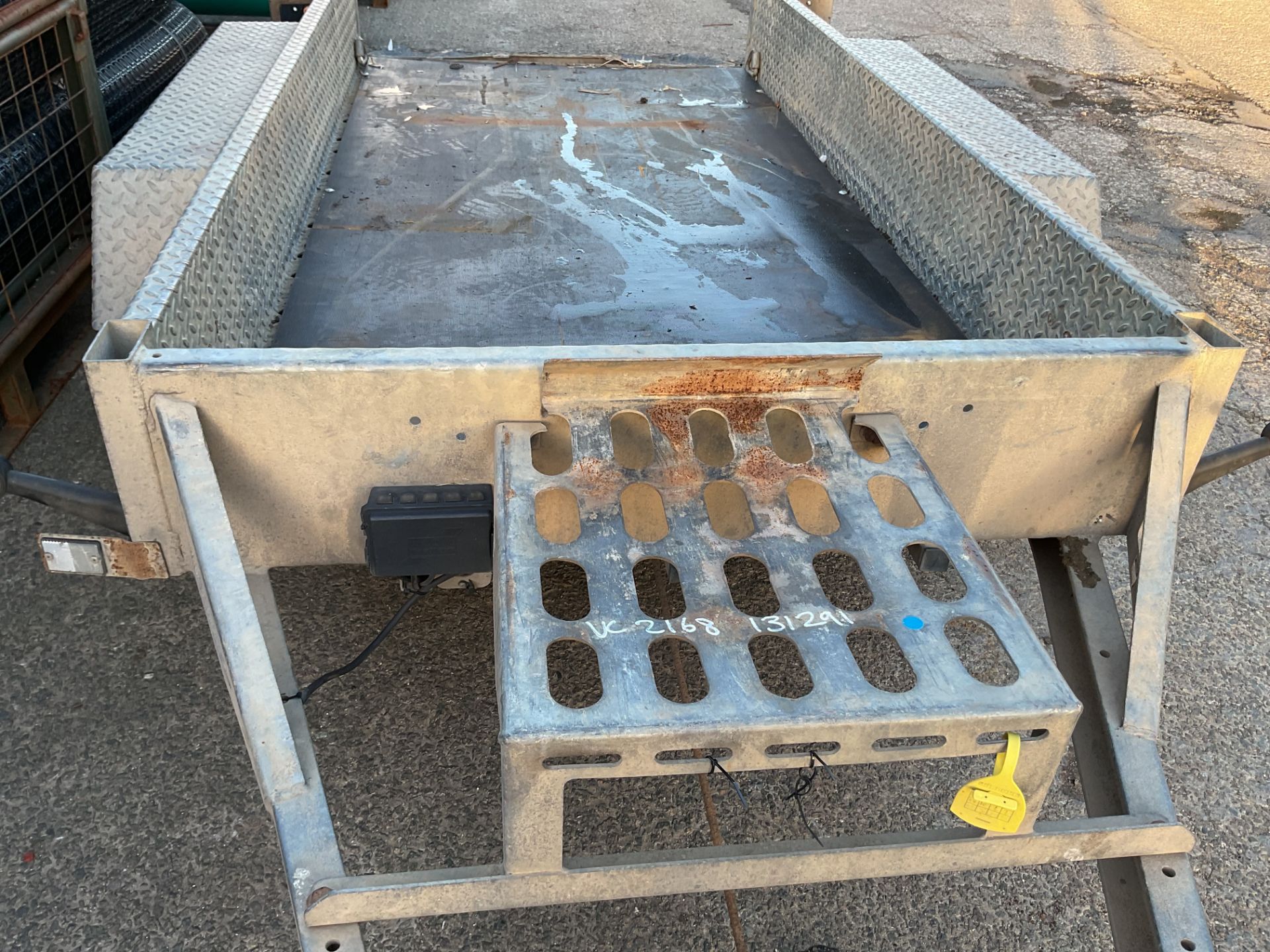 You are bidding on a: Indespension 2700KG 2 Axle Plant Trailer with ...