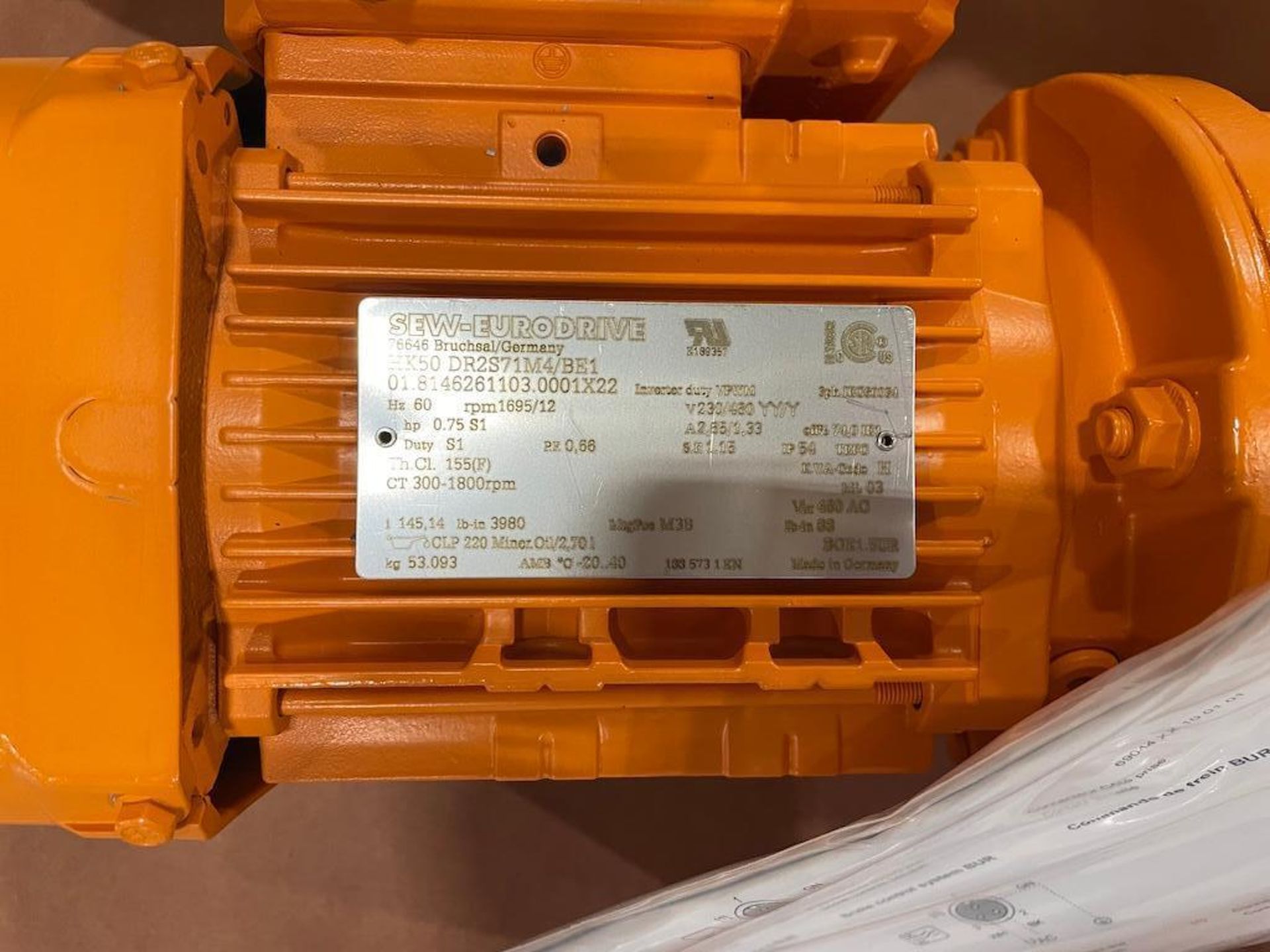 BRAND NEW SEW HK50DR EURODRIVE GEAR MOTOR ELECTRIC CRANE CHAIN HOIST [L20]