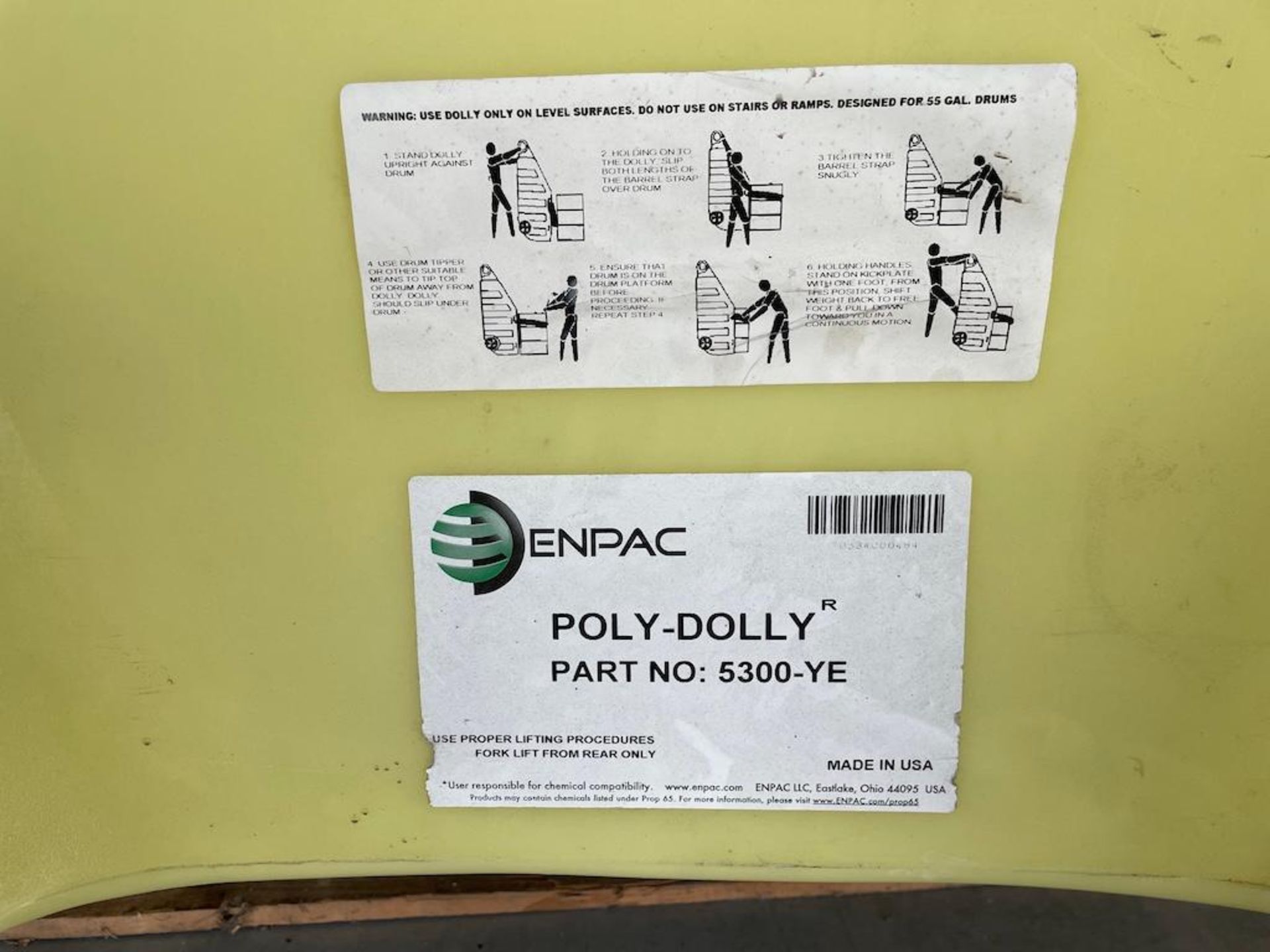 ENPAC POLY DOLLY PRESSURIZED CANISTER TRANSPORTATION UNIT [G28]