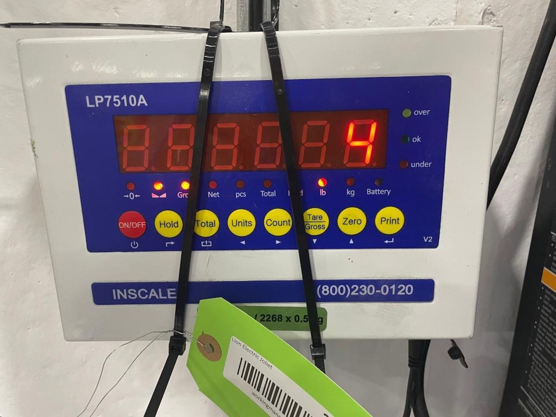 INSCALE ULINE LP7510A FLOOR SHIPPING SCALE [L11]