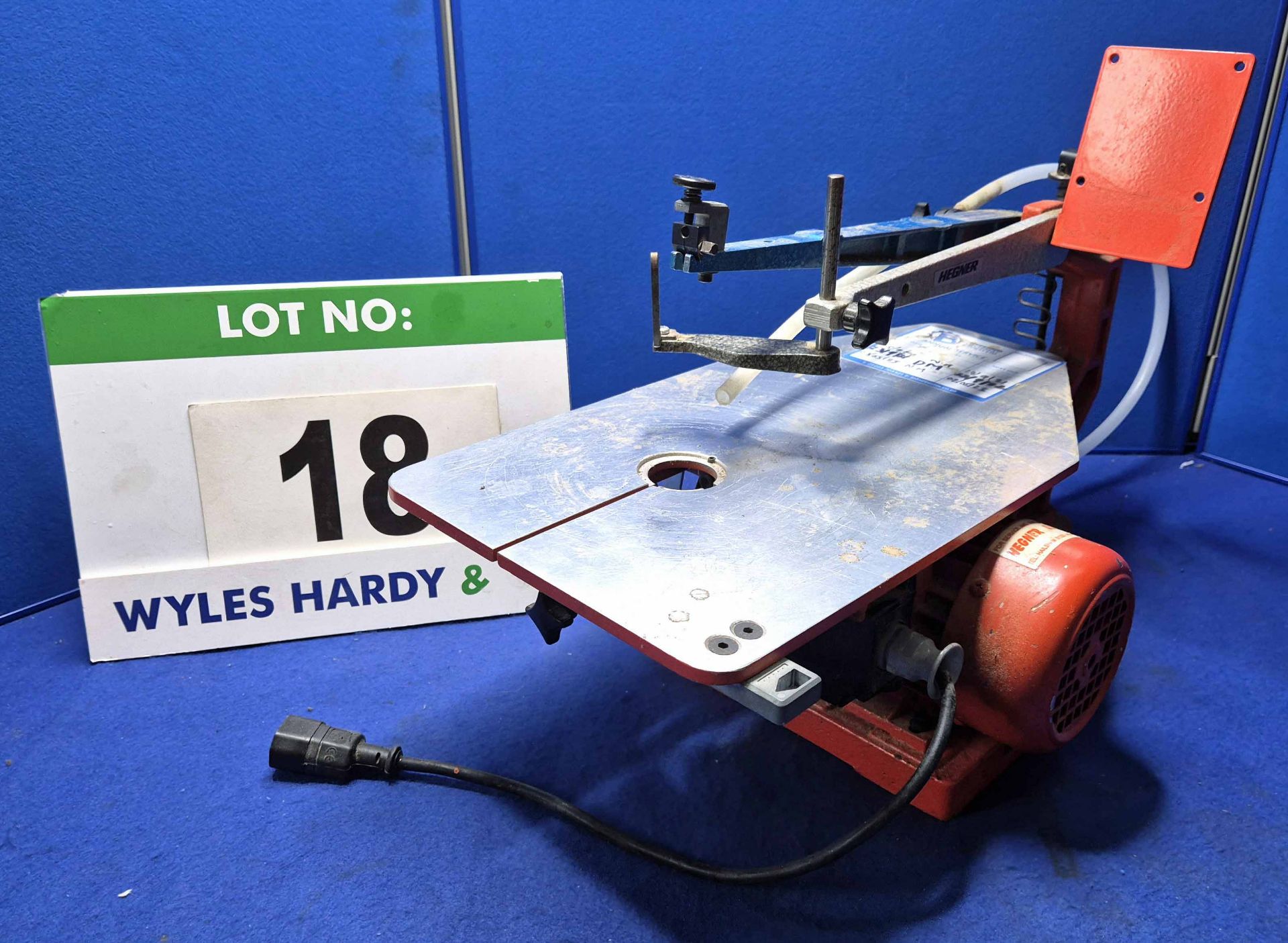 A HEGNER Multi-Cut-1 Fret Saw (Note: No Blade), Year of Manufacture 2010