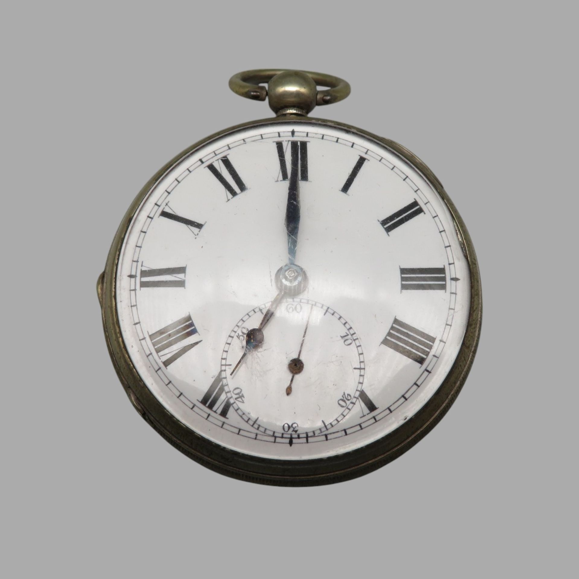 Antike Spindeltaschenuhr, England, um 1830, sign. "Clerke London", Werk ...