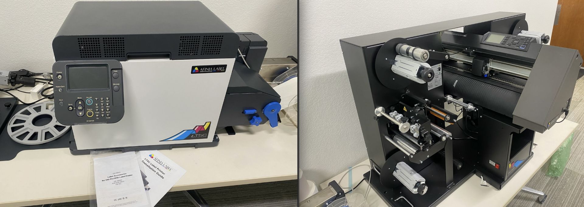 LOCATED IN TROPHY CLUB, TX- Used Afinia DLF-140S Digital Label Finisher ...