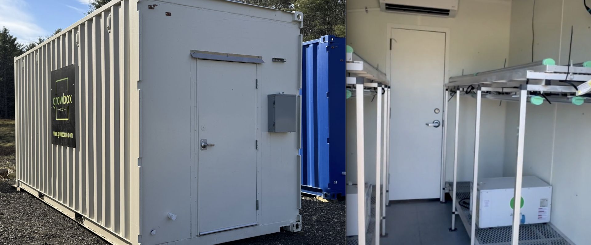 LOCATED IN HOLLIS CENTER, ME- Used Box4Grow Turnkey 20-ft Dual-Zone Veg ...