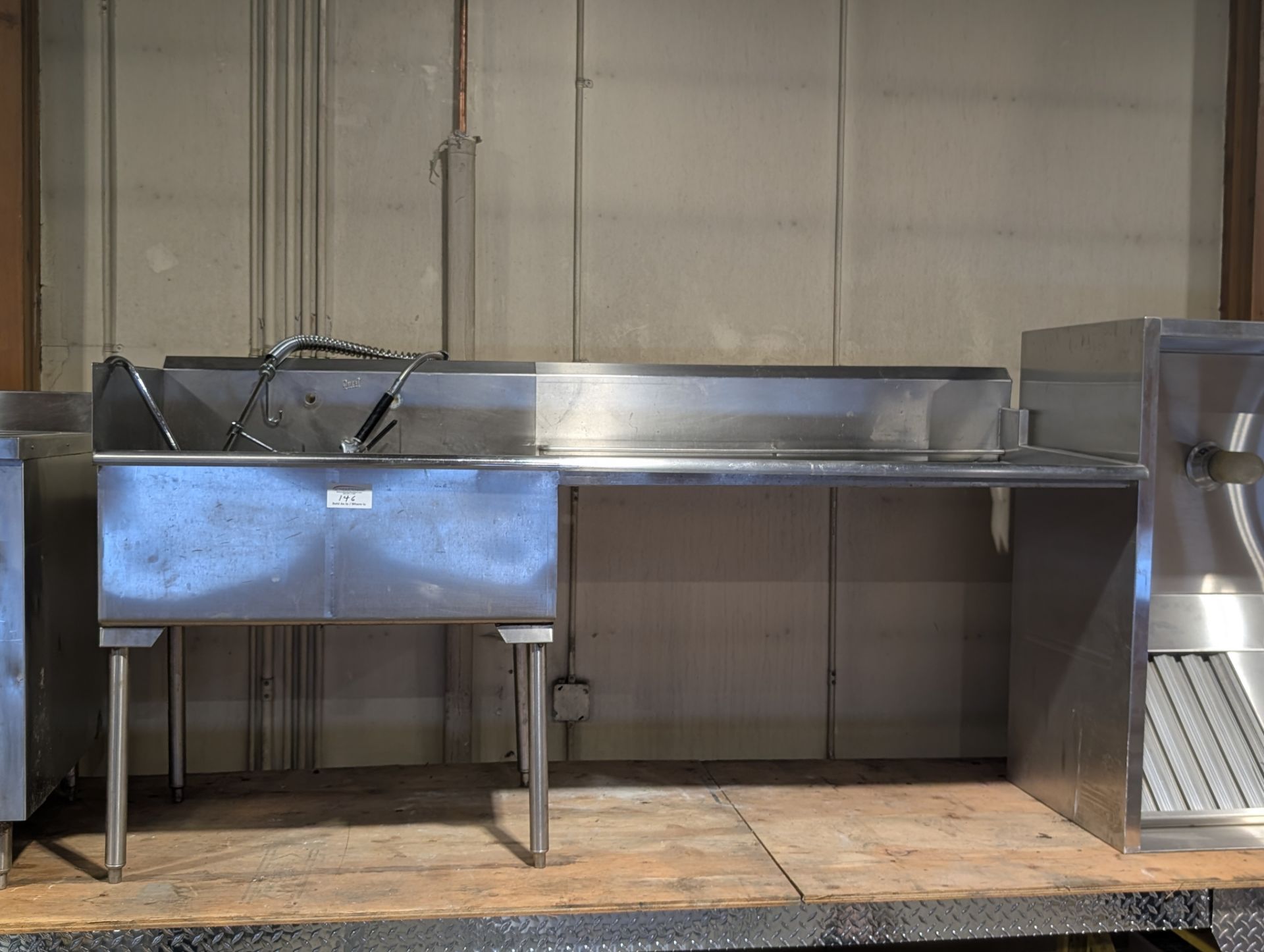 Quest 2 Compartment Stainless Steel Sink with Right Hand Run Off and ...