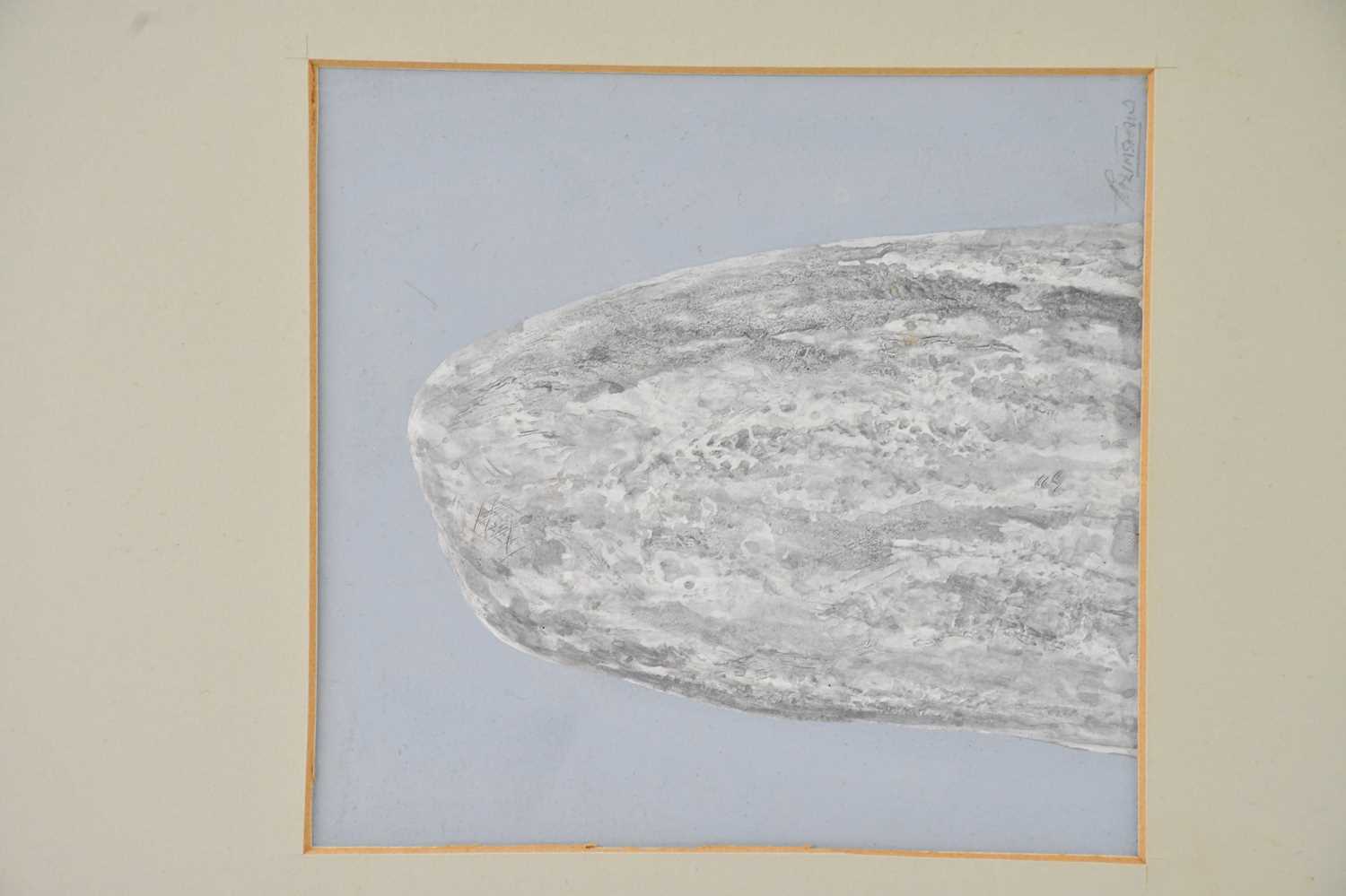 TREVOR GRIMSHAW (1947-2001); mixed media, 'Pillar', signed, 13.5 x 12 ...