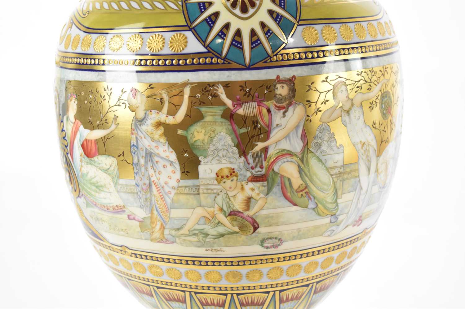 MINTON; a Bicentenary 1793-1993 twin handled vase, a re-creation of ...