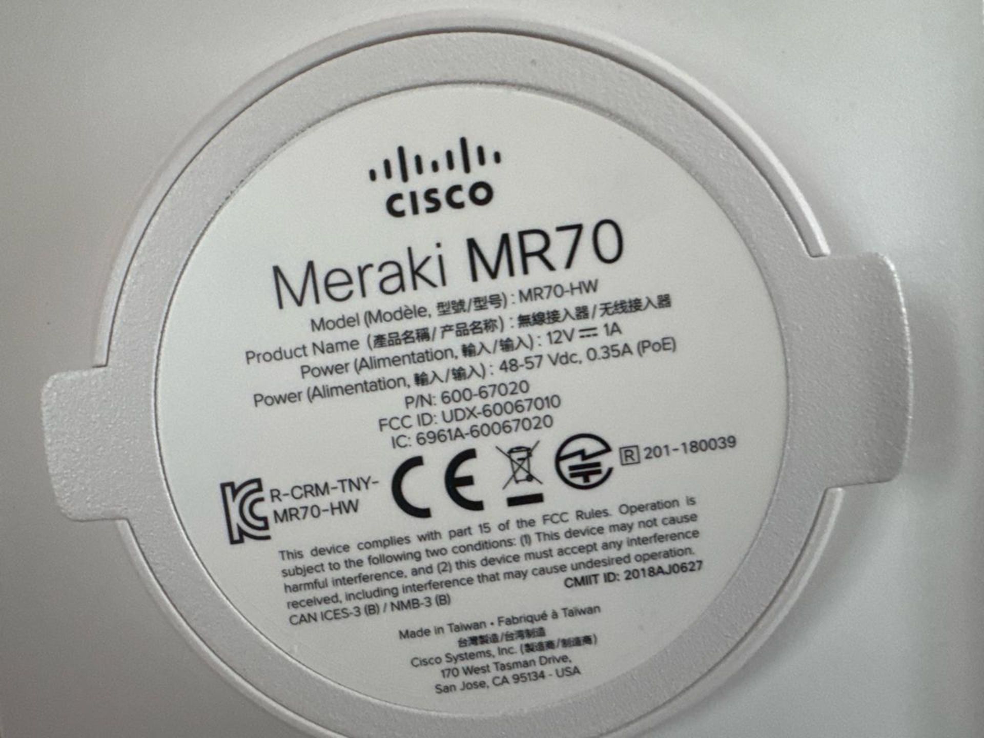 (8) NEW Cisco Wireless Access Points, mod. (5) Meraki MR70/(3) Meraki ...