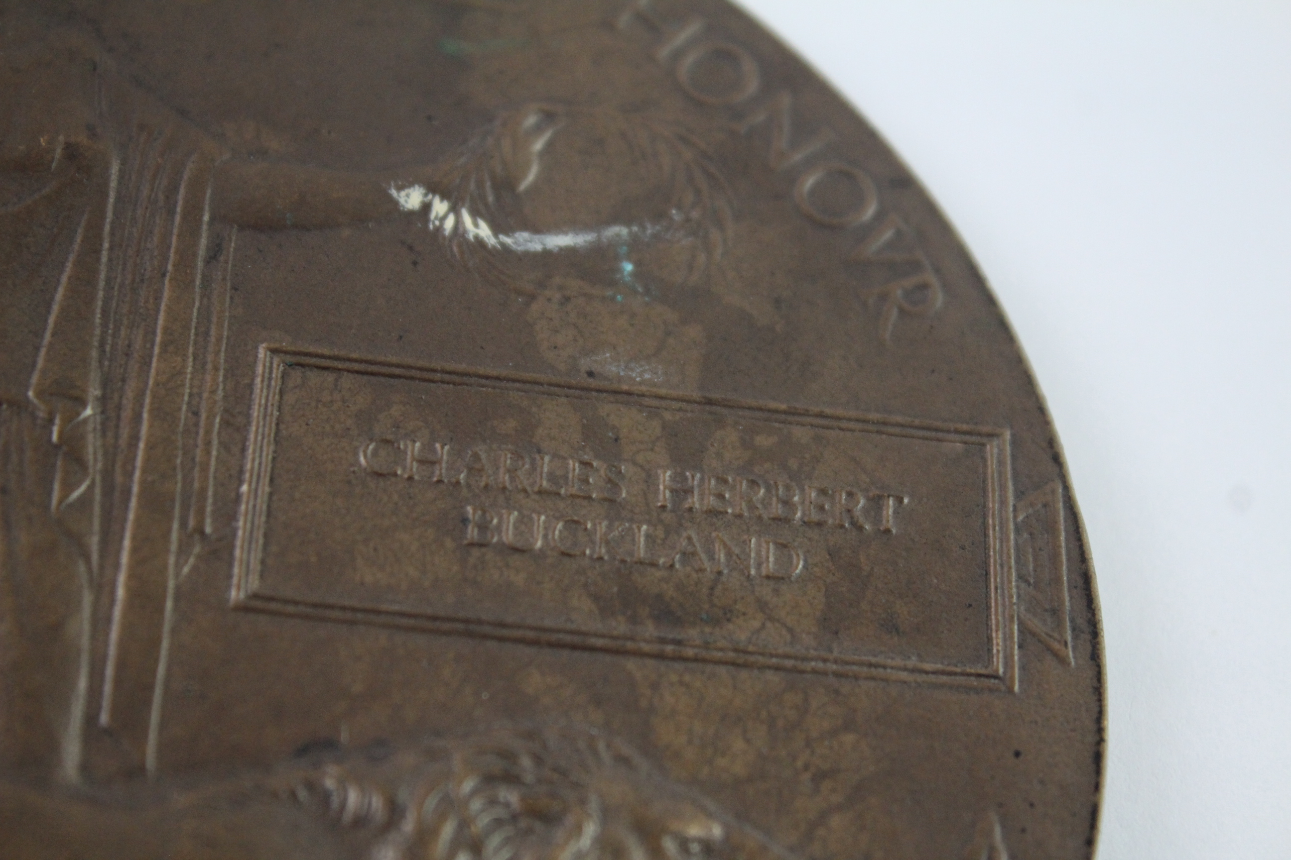 WW1 Death Plaque Named- Charles Herbert Buckland - WW1 Death Plaque ...