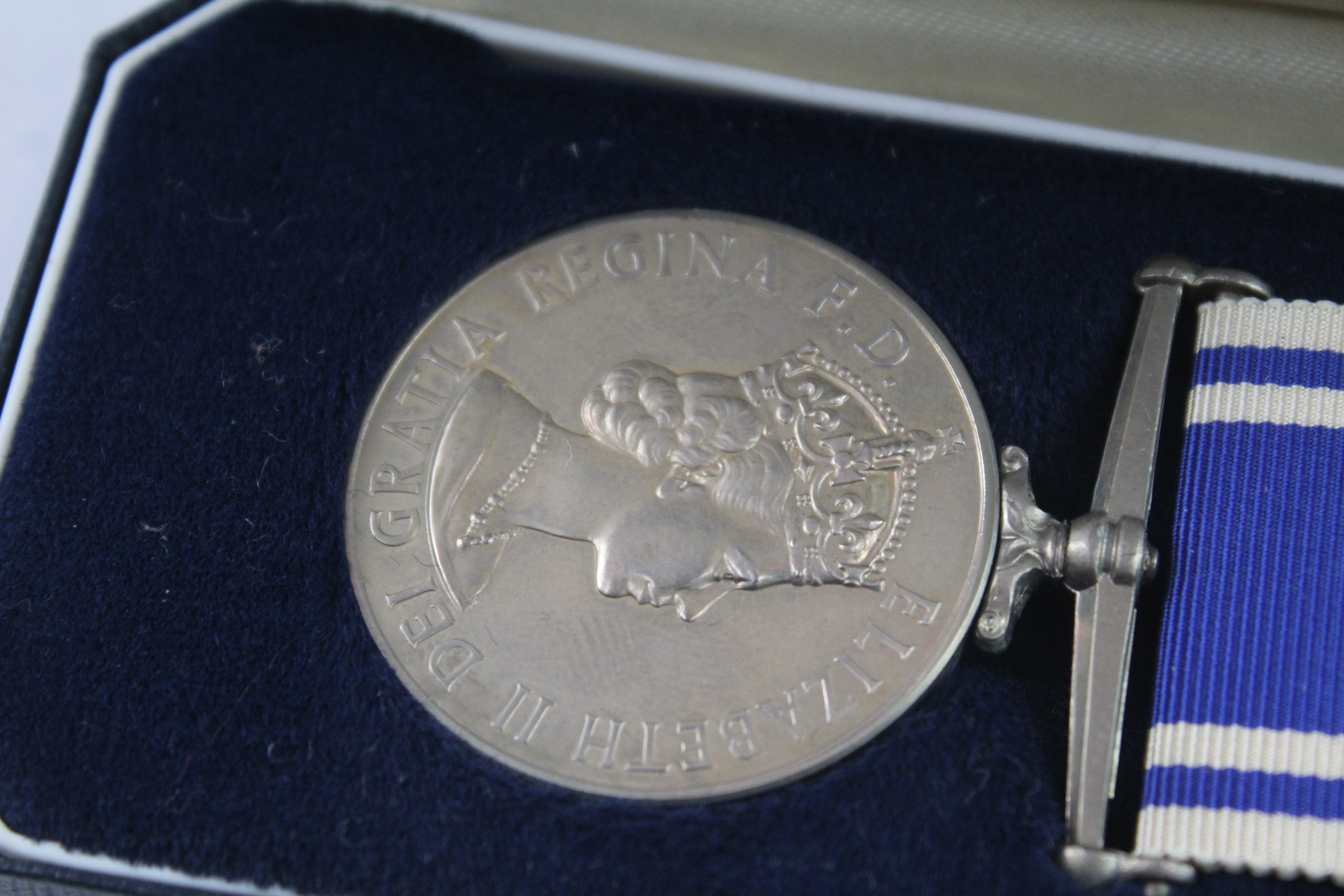 Boxed ER II Police L.S.G.C Medal Named- Const David E. Woods - Boxed ER ...