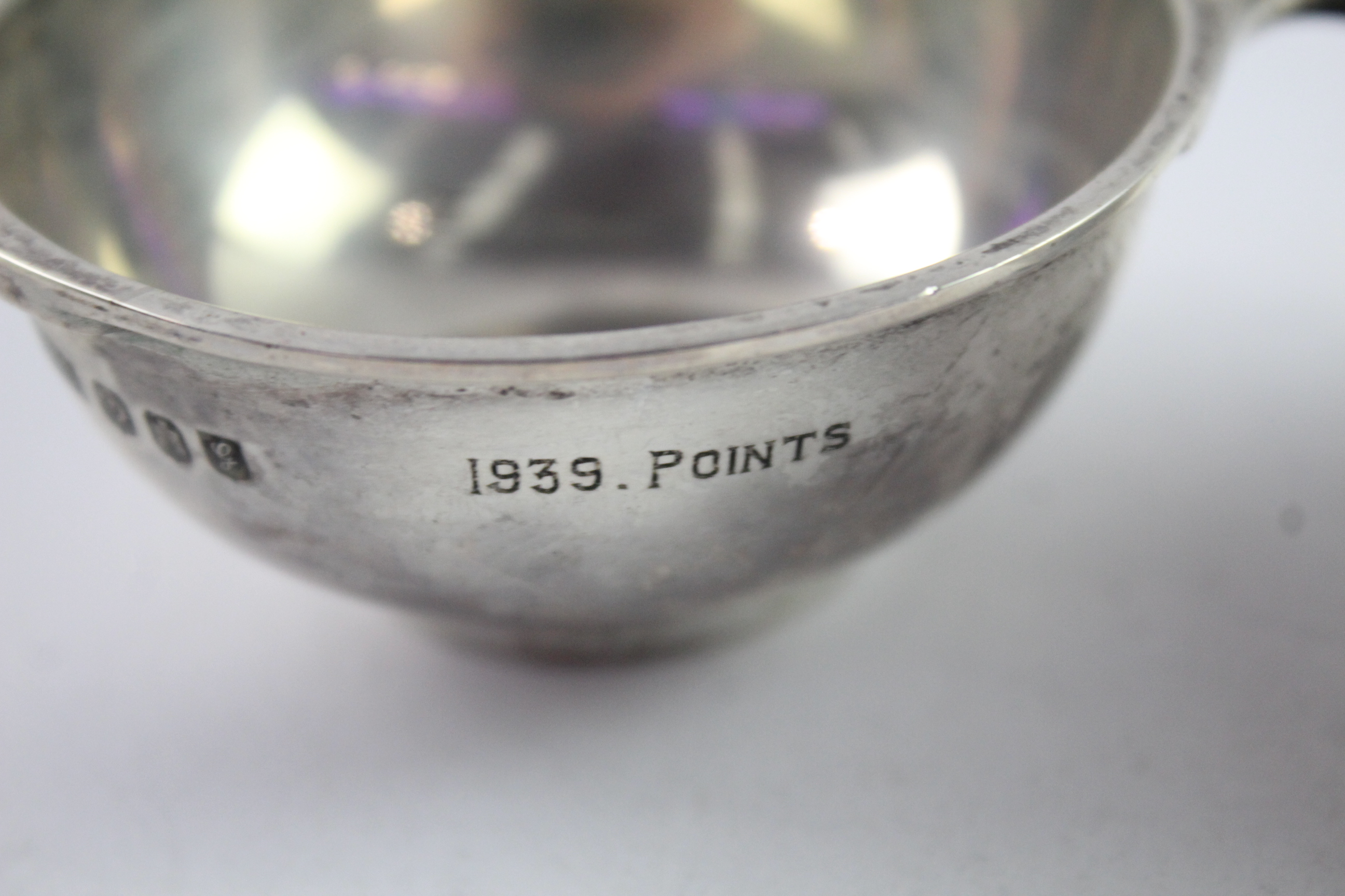 2 x Sterling Silver Brook & Son Edinburgh Quaich's 97.1g - Used Condition
