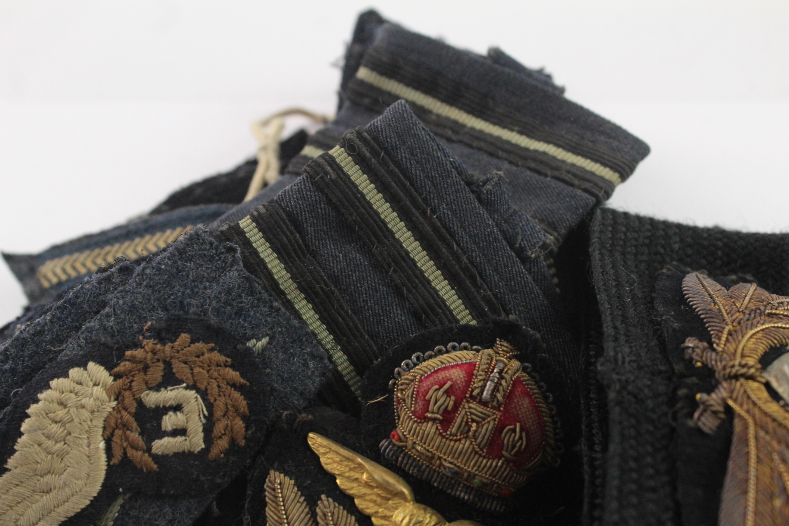 WW2 Era Military Cloth Badges Inc Navy, RAF, Officers, Etc - WW2 Era ...