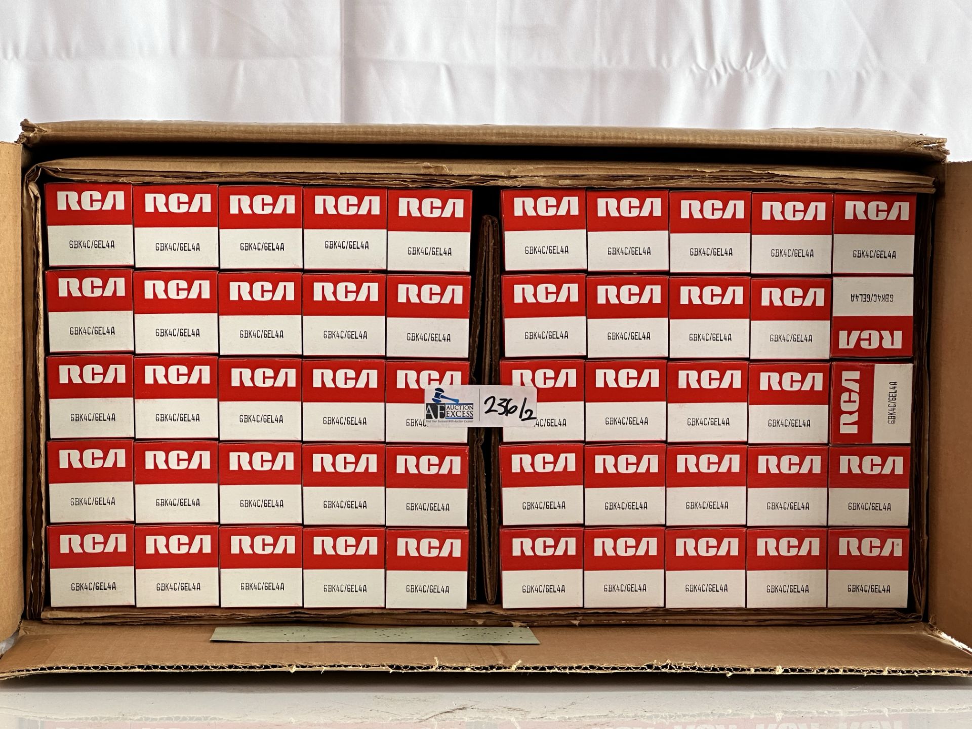 Lot of Vintage Tubes Including box of RCA 6Bk4C / 6EL4A in box, and ...