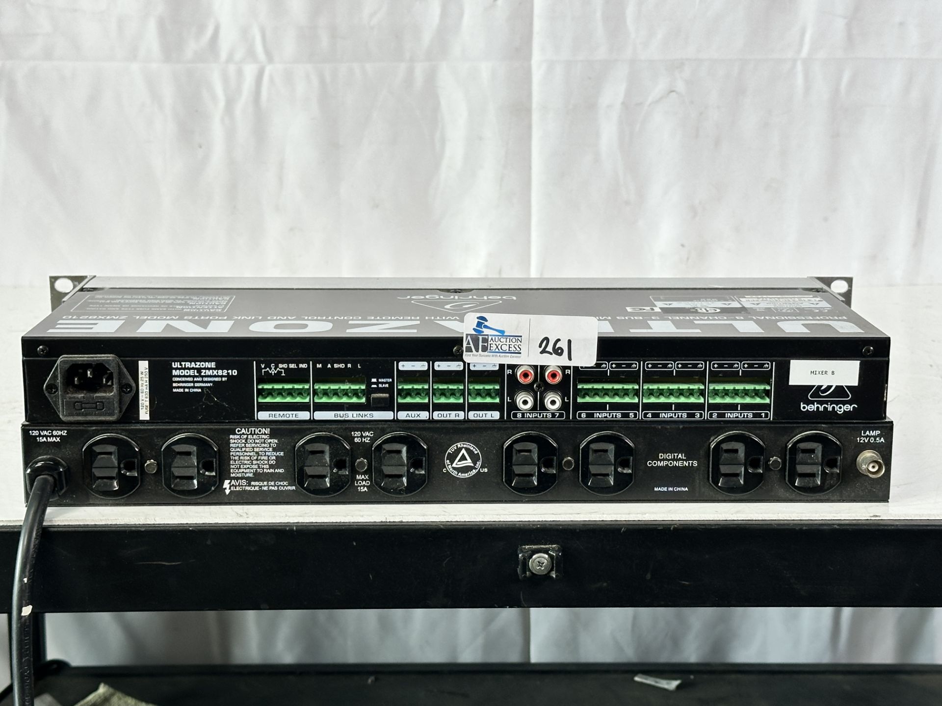 Lot of 2 Rack Units Furman PL-8 Power Conditioner + Behringer ZMX8210 ...