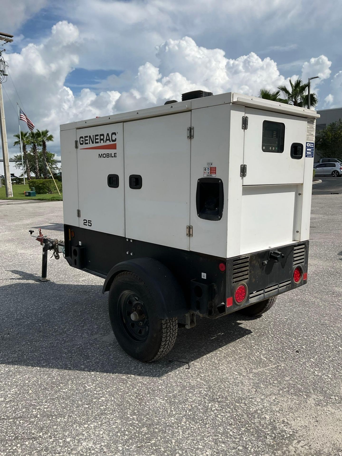 2021 GENERAC GENERATOR MODEL MDG25IF4, DIESEL, ISUZU ENGINE, TRAILER ...