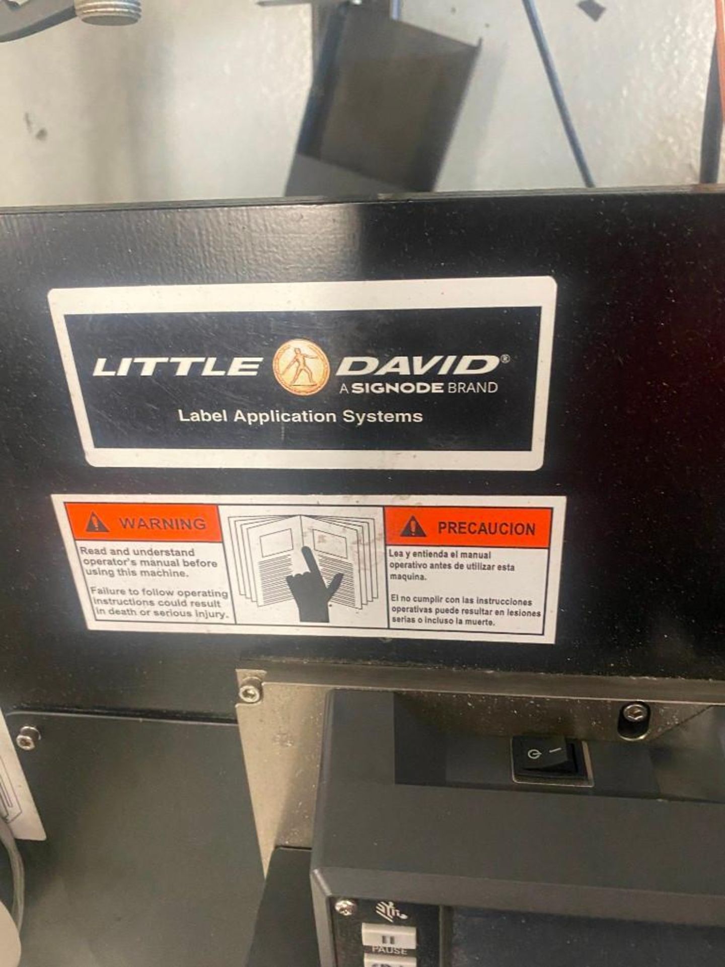 LOVESHAW / LITTLE DAVID PRINT APPLY BOX LABELER, VERY LITTLE USE LOT ...