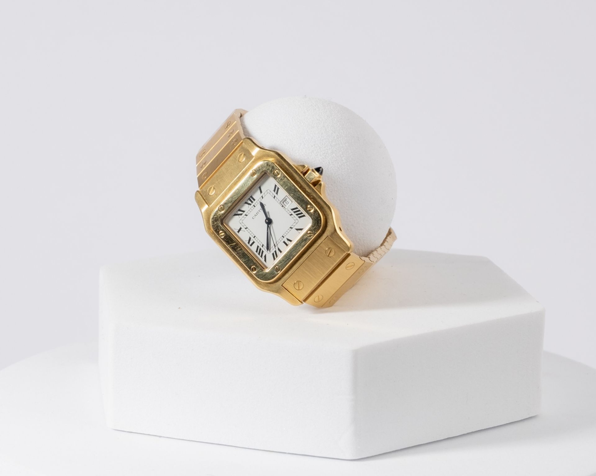 Cartier Santos Carrée "OR MASSIF", Ref. 2960, seltene ...