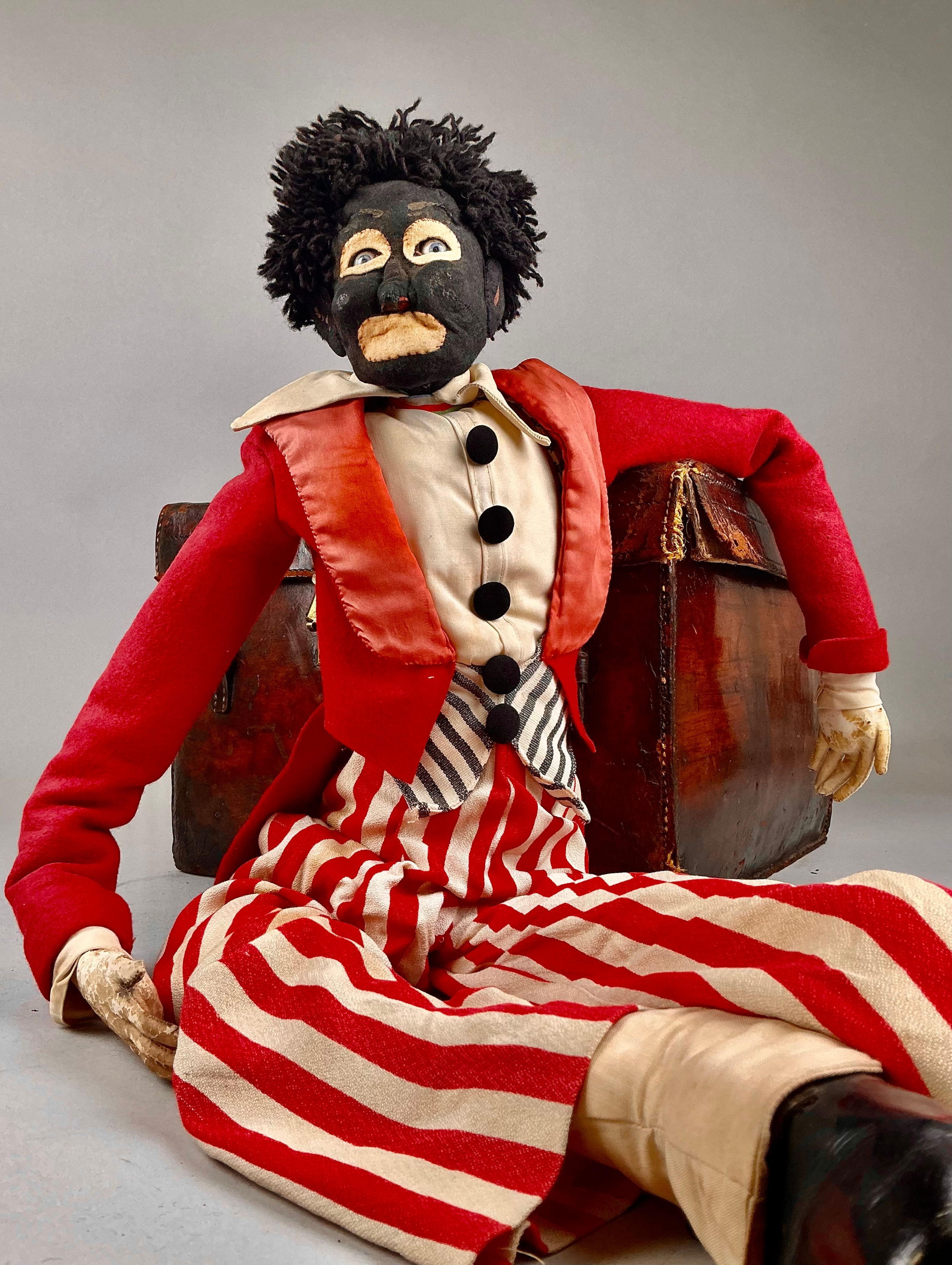 Juvenalia - a large 1920’s felt American Minstrel performer doll ...