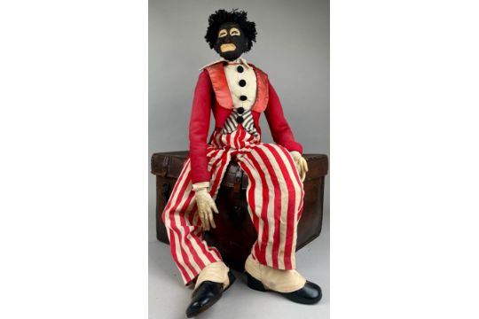 Juvenalia - a large 1920’s felt American Minstrel performer doll ...