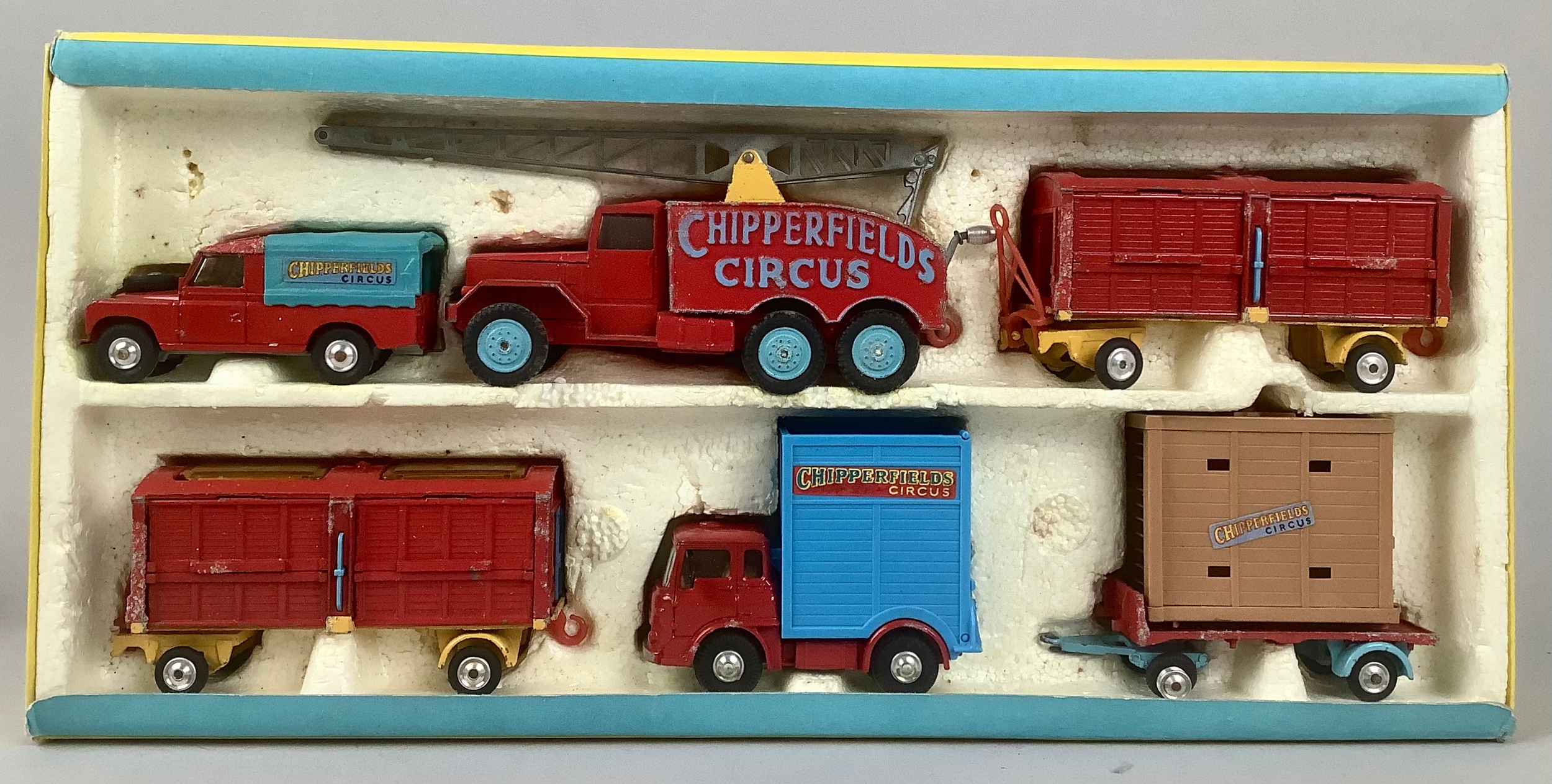 A Corgi Toys gift set No. 23 Chipperfields Circus including the booking ...