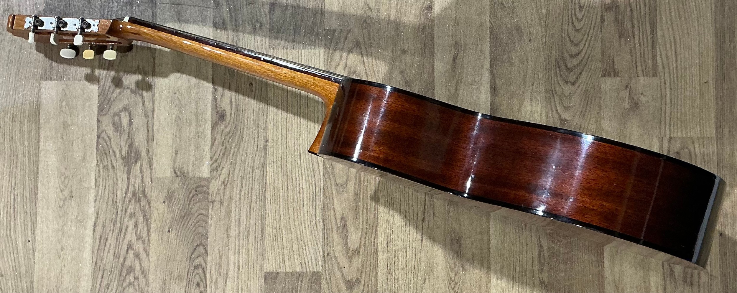 A Japanese Luthier acoustic guitar by Ryoji Matsuoka, paper label model ...